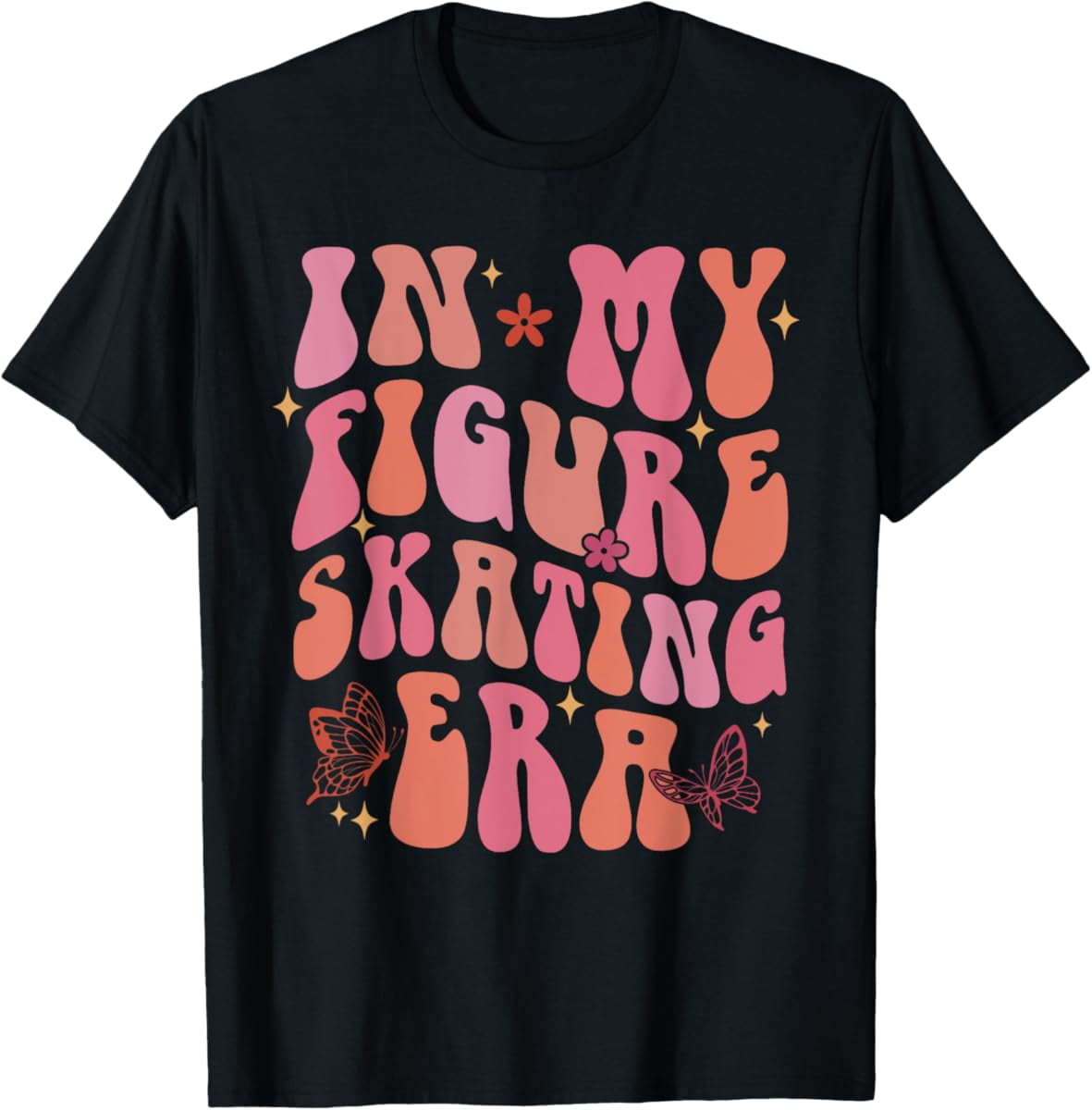Fitzy In My Figure Skating Era Groovy Figure Skater T-Shirt Full Size S-5XL - Walmart.com