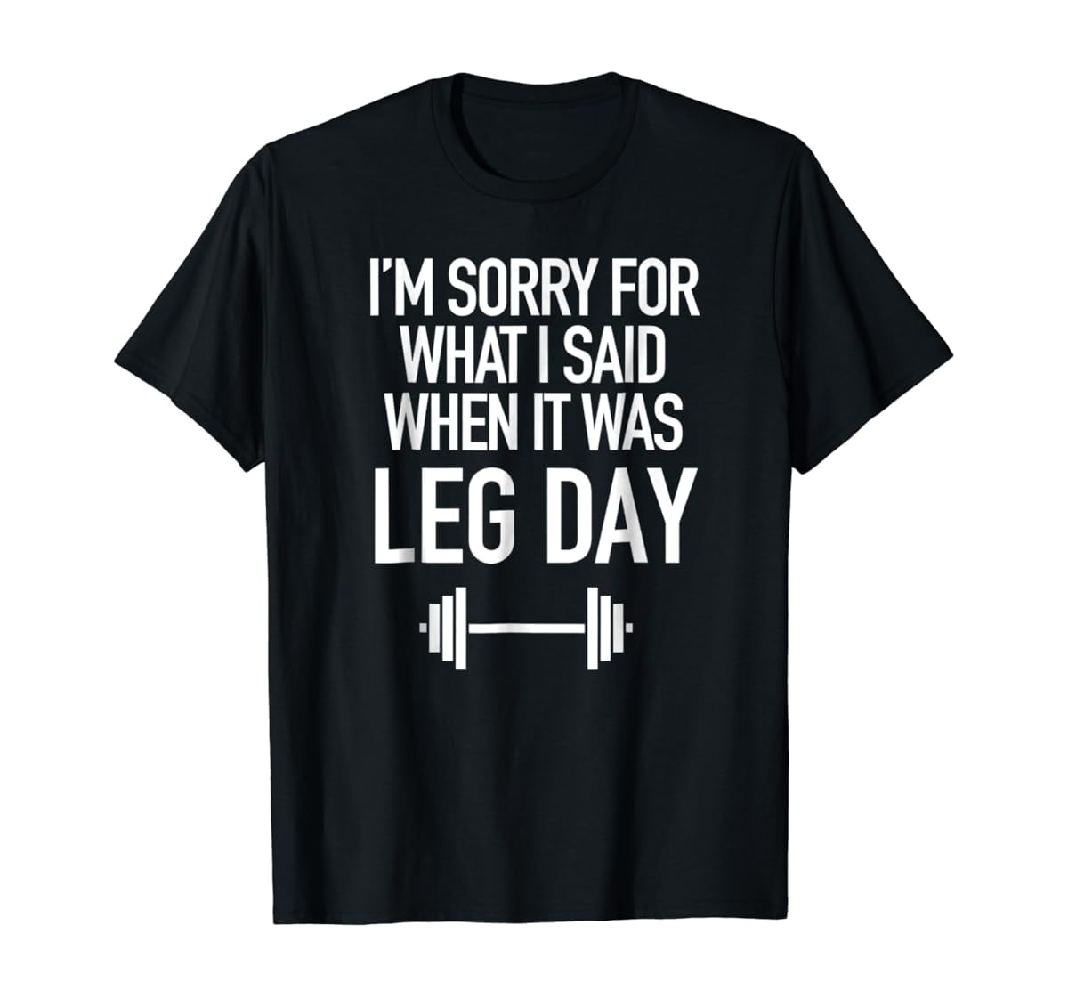 Fitzy Leg Day Fitness Workout Run Gym Weightlifting T-Shirt Full Size S ...