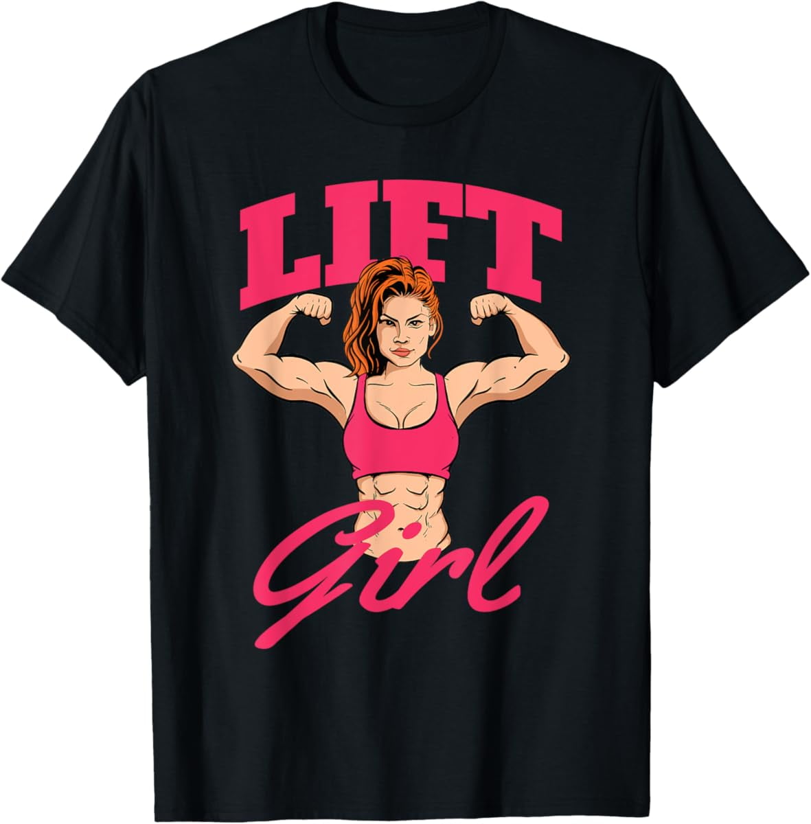 Fitzy Lift Girl - Workout Gym Weightlifting Bodybuilding T-Shirt Full Size S-5XL - Walmart.com