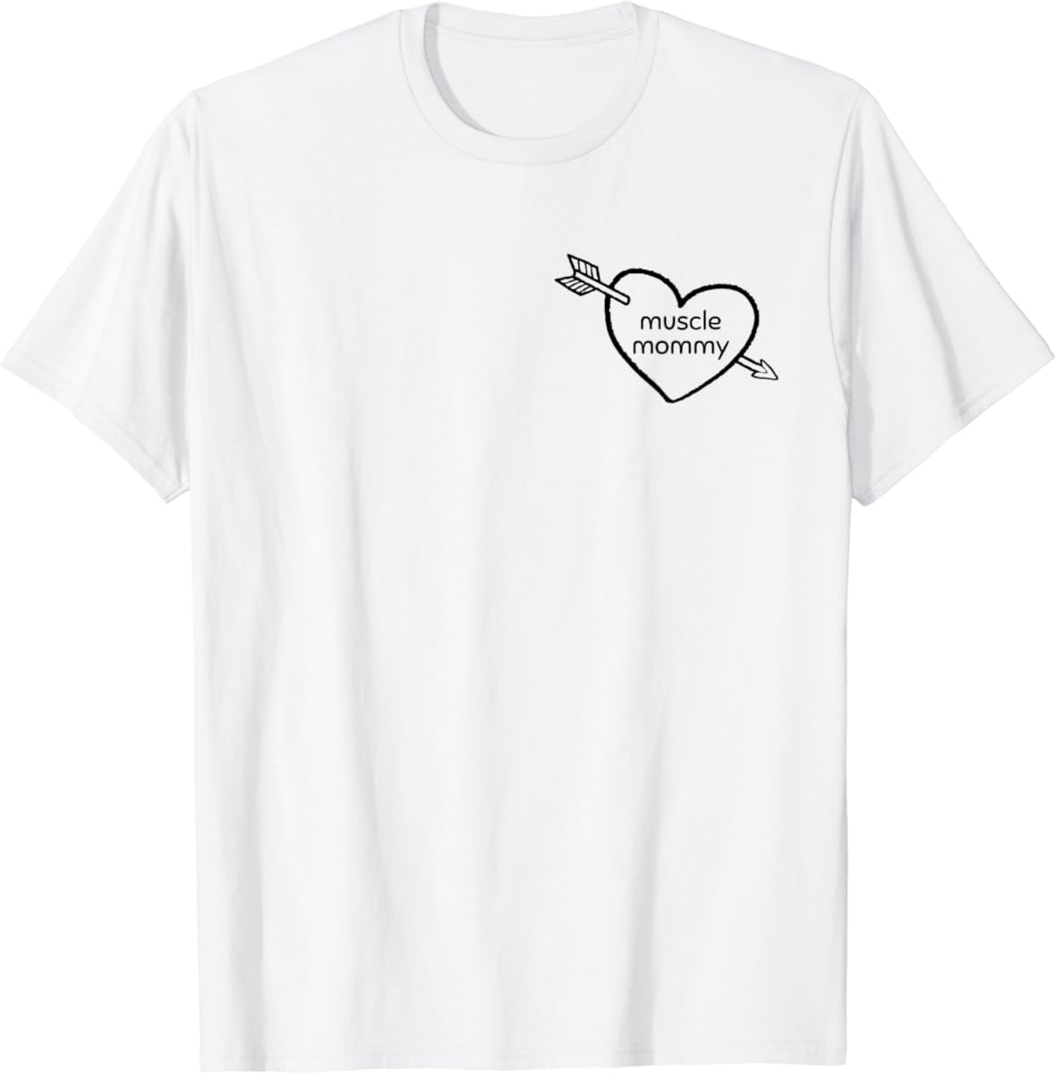 Fitzy Mens Muscle Mommy Gym Pump Cover Heart Weightlifting T-Shirt Full ...