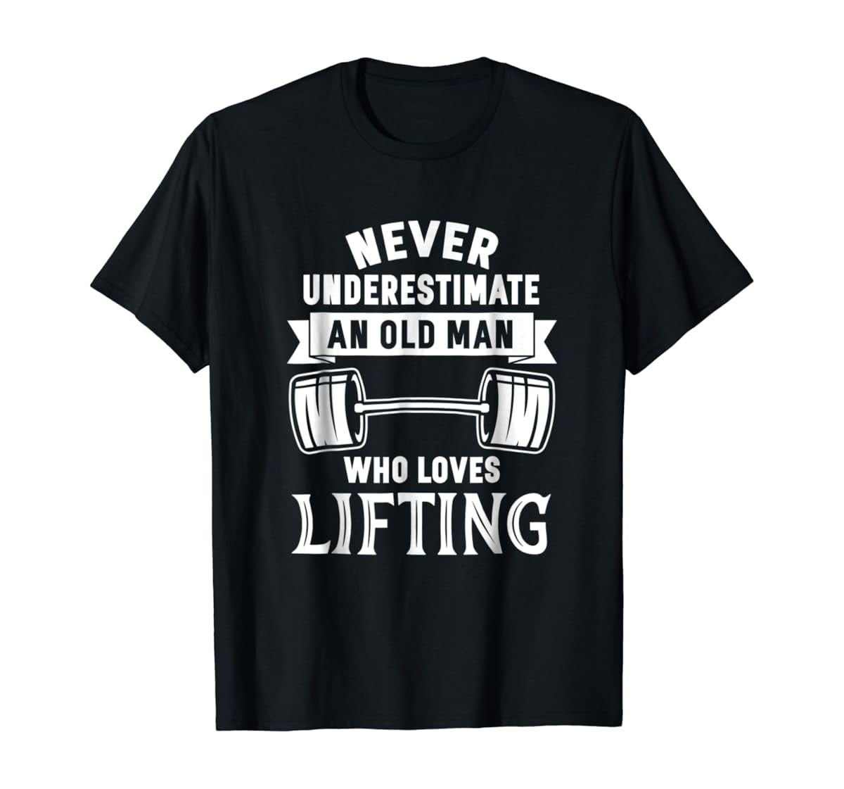 Fitzy Mens Old Man Weightlifting Birthday Workout Gym T-Shirt Full Size S-5XL - Walmart.com