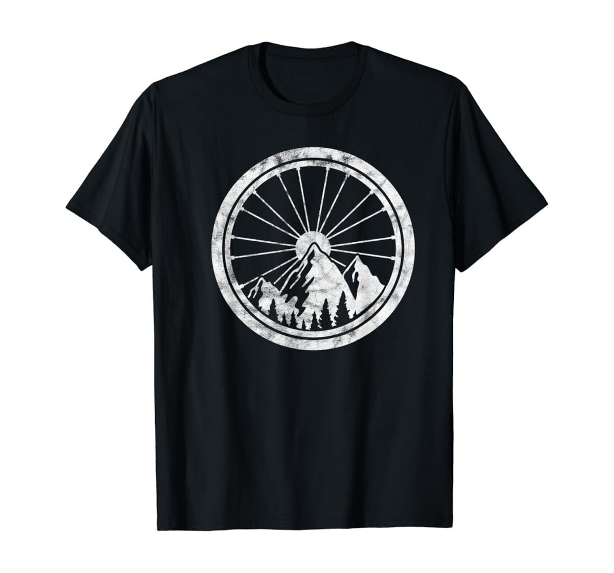 Fitzy Mountain Bike MTB Wheel Biking Cycling Bicycle Rider T-Shirt Full Size S-5XL - Walmart.com