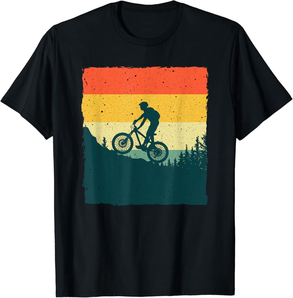 Fitzy Mountain Biking Art For Men Women MTB Cycling Mountain Bike T ...