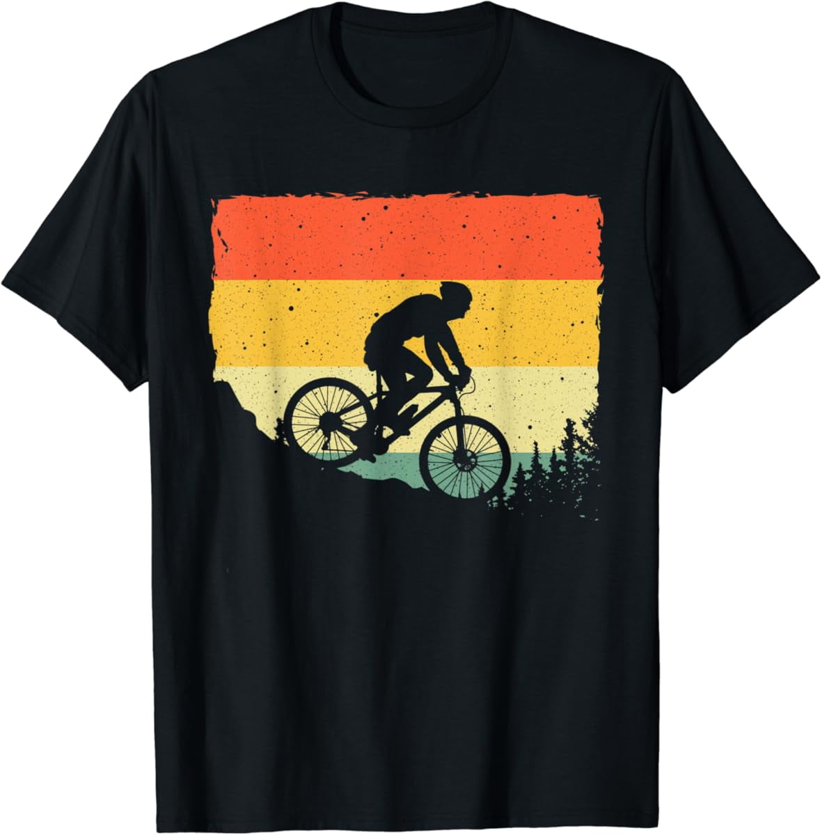 Fitzy Mountain Biking Design For Men Women Vintage Cycling T-Shirt Full ...