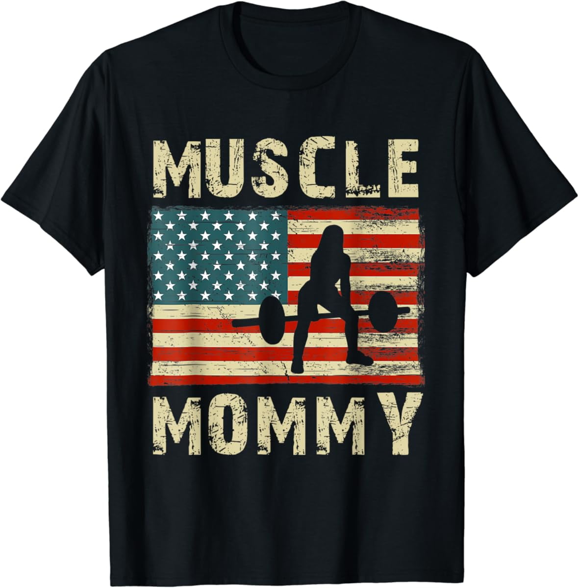 Fitzy Muscle Mommy Womens Bodybuilding Bodybuilder Weightlifting T ...