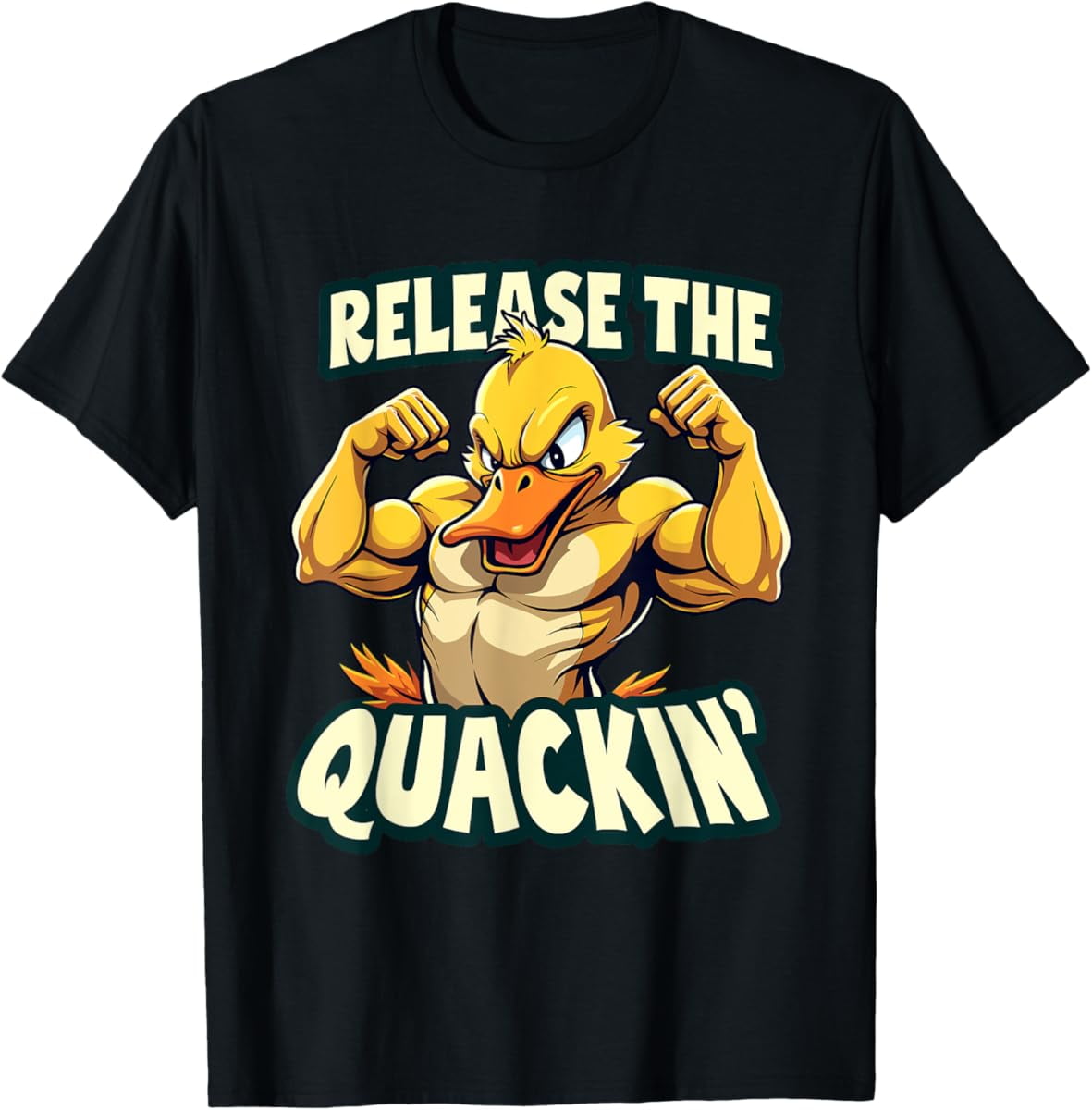 Fitzy Muscular Duck Release The Quackin’ Gym Weightlifting T-Shirt Full Size S-5XL - Walmart.com