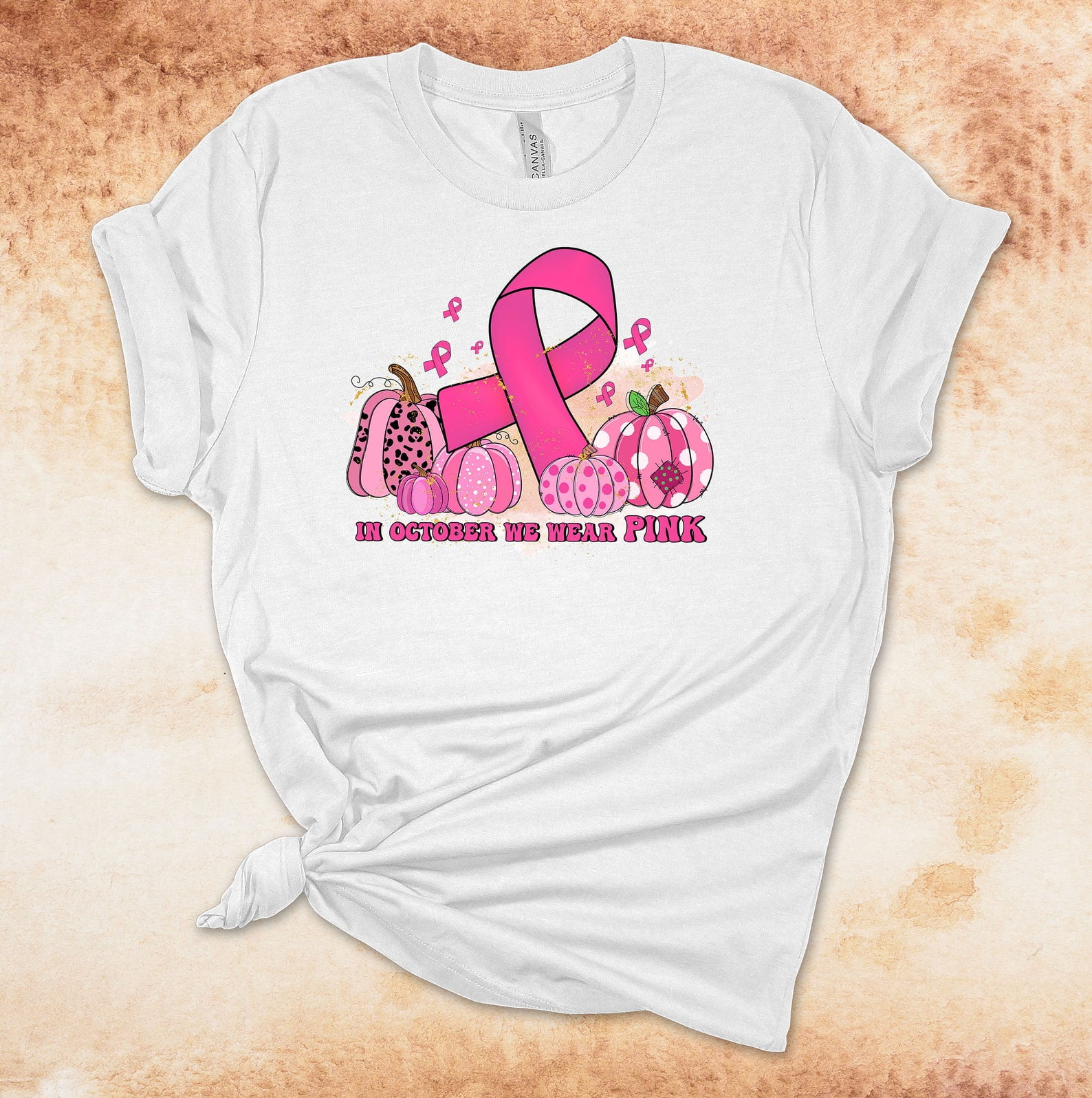 Fitzy In October We Wear Pink, Pink Ribbon, Breast Cancer Pumpkins ...