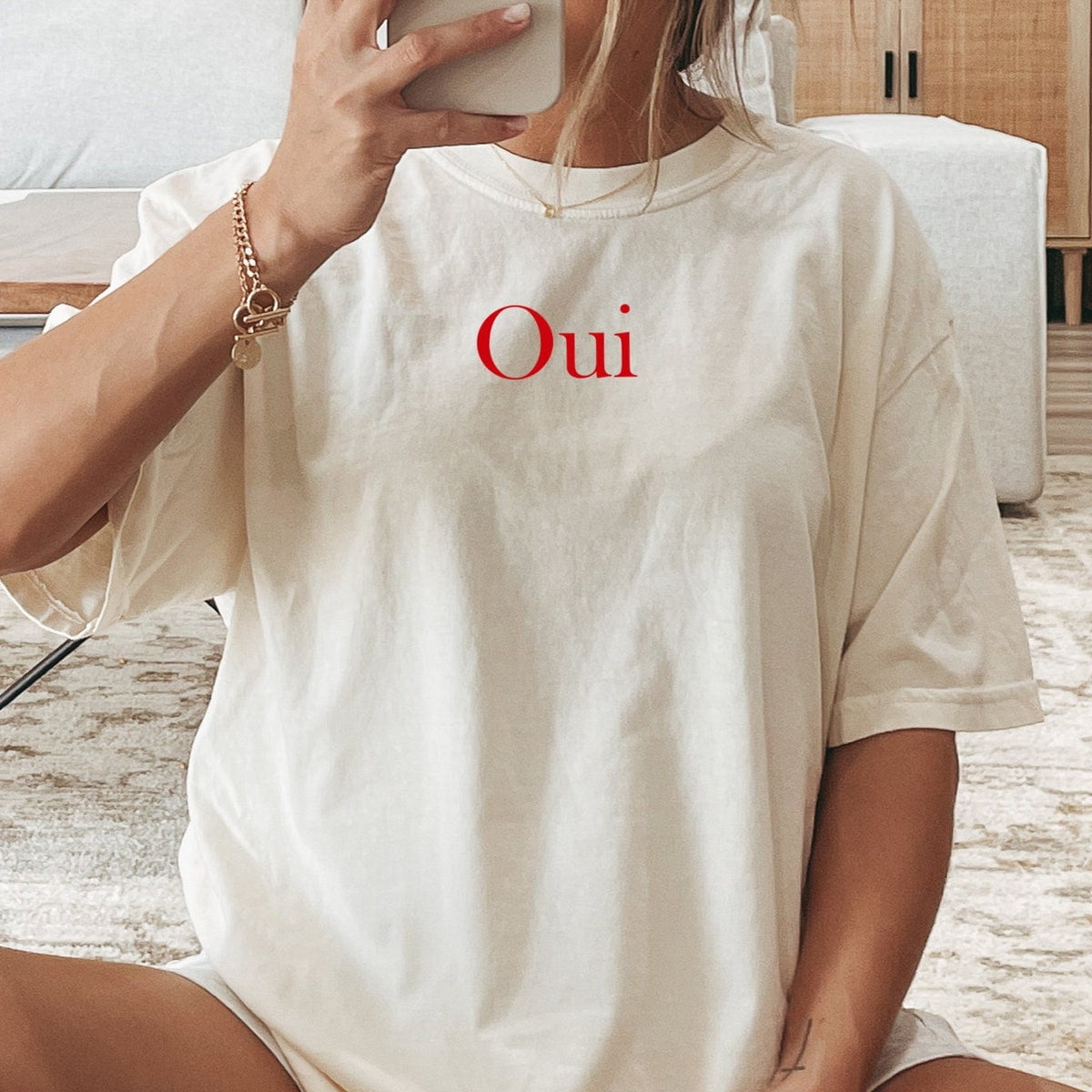 Fitzy , Oui shirt, French slogan Shirt, Yes Shirt, French Shirt, French ...