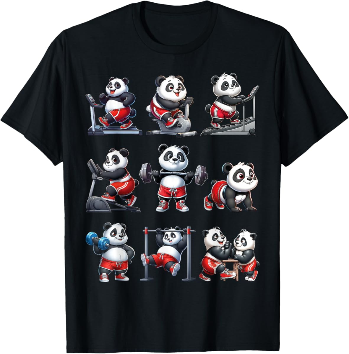 Fitzy Panda Fitness Collection Gym Workout Weightlifting Sport T-Shirt Full Size S-5XL - Walmart.com