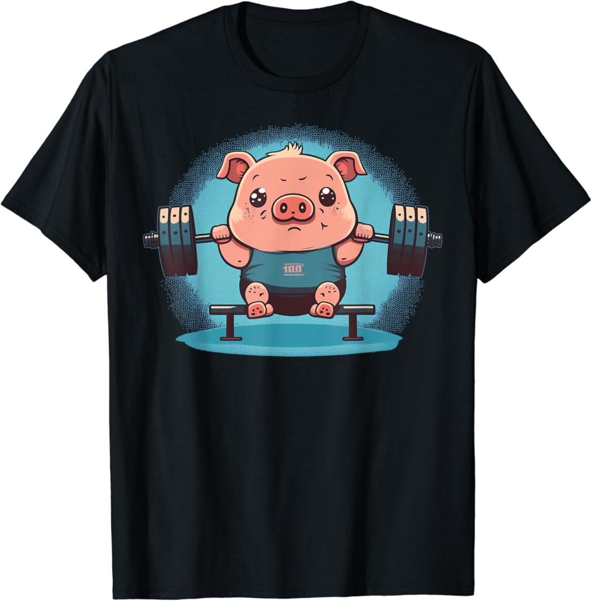 Fitzy Pig Weightlifting Fitness Gym Pig T-Shirt Full Size S-5XL ...