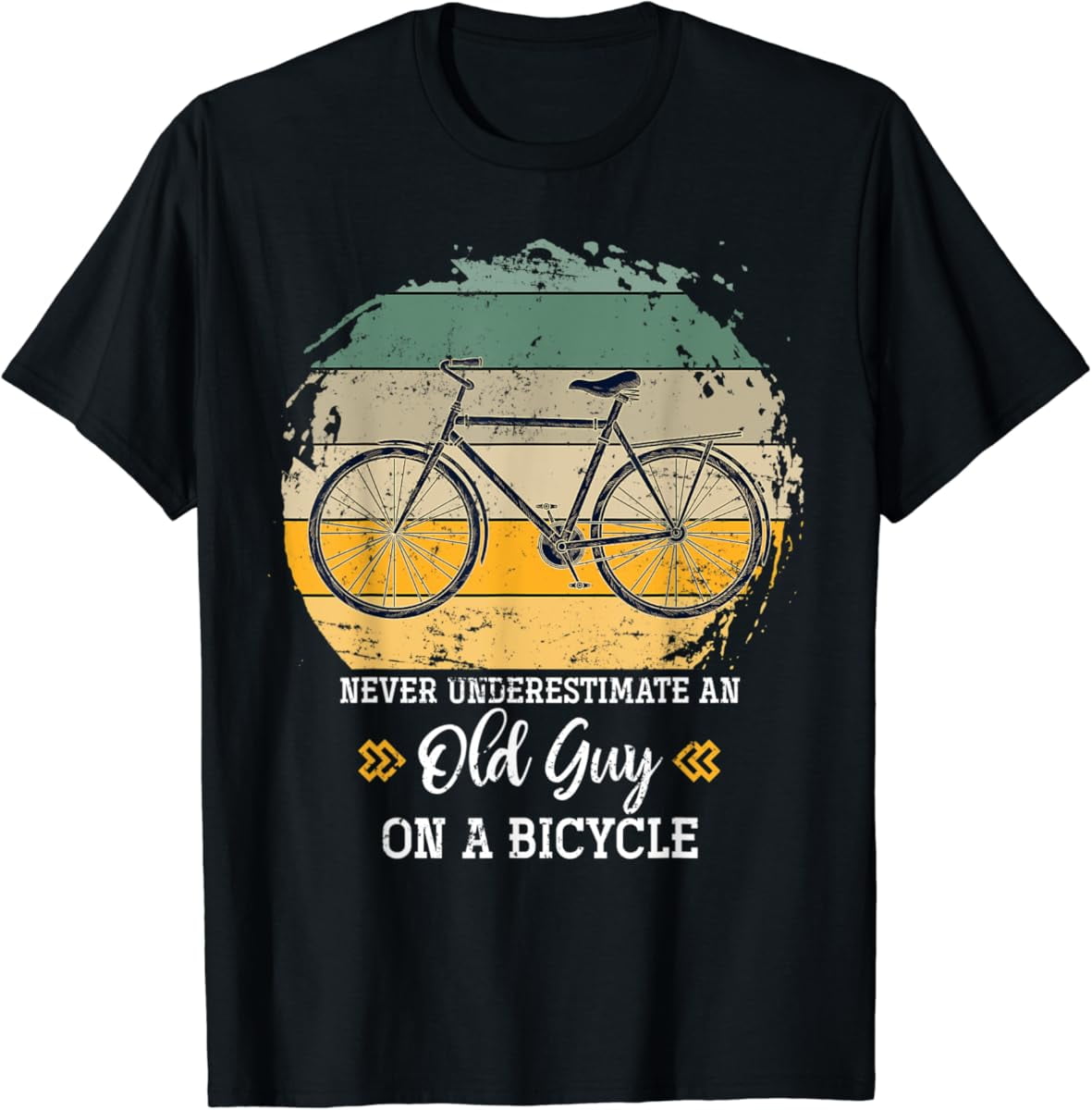 Fitzy Retired Old Men Biker Cycling Retirement Gift Biking Bicycle T ...