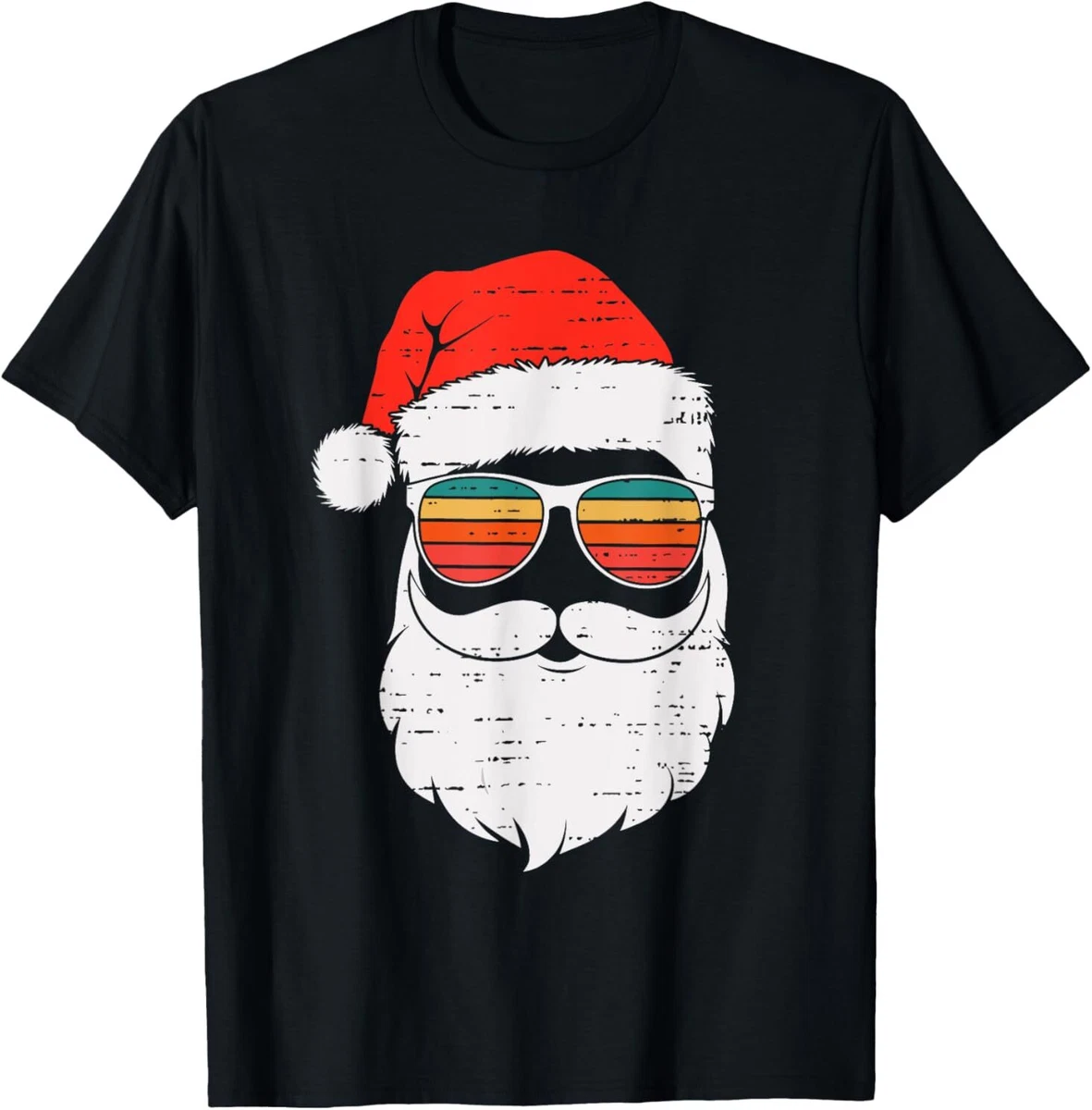 Fitzy Retro Face Sunglassed Christmas In July Summer Xmas T-Shirt Full ...