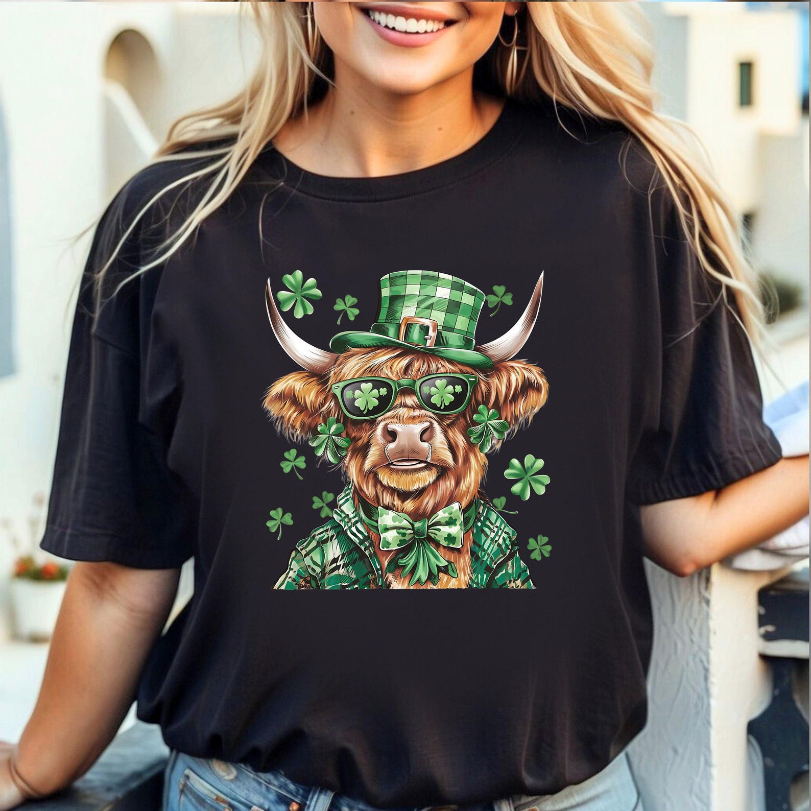 Fitzy Saint Patrick's Day, Irish Cow, Four Leaf Clover, Shamrock, Soft ...