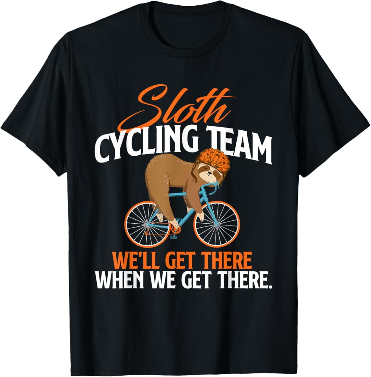 Fitzy Sloth Cycling Team - Bicycle Cyclist Zookeeper Animal Lover T ...