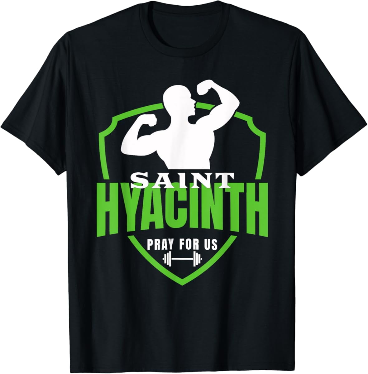 Fitzy St Hyacinth of Poland Patron Saint of Weightlifting Catholic T ...