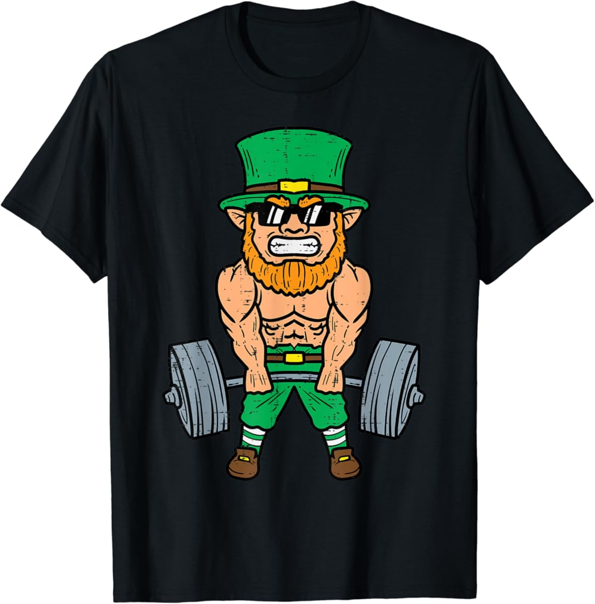 Fitzy St Patricks Day Workout Weightlifting Saint Paddys Gym Men T-Shirt Full Size S-5XL ...
