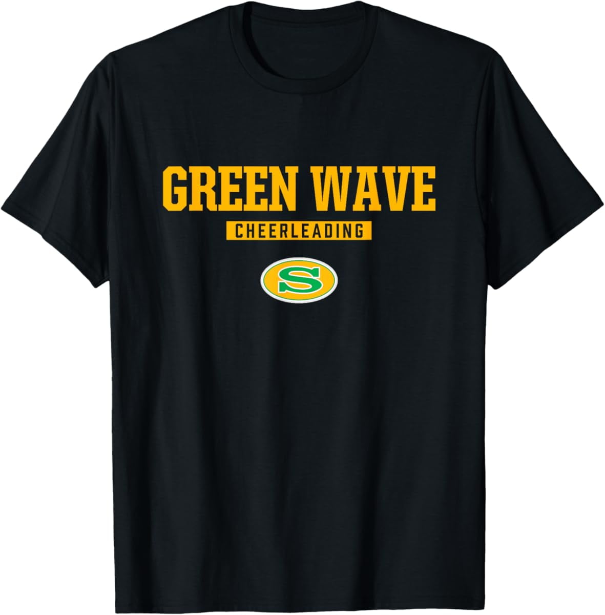 Fitzy Summerville Green Wave Logo Cheerleading HS T-Shirt Full Size S ...