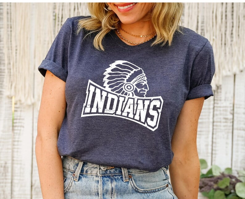 Fitzy , Team Mascot Shirt, Indians Team Shirt, Indians Team Spirit ...