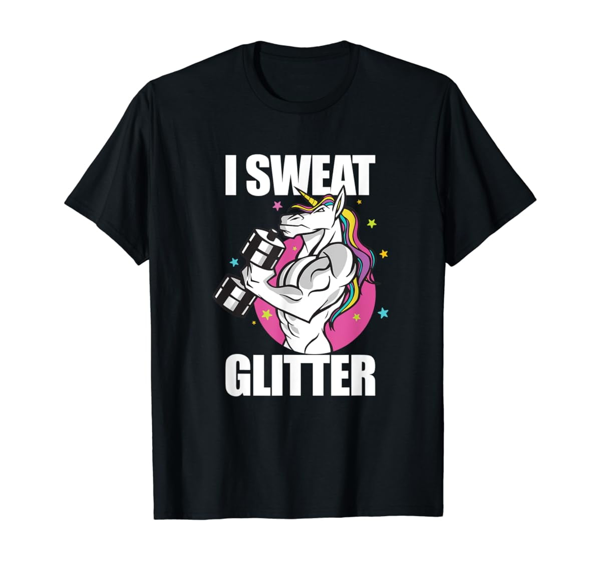 Fitzy Unicorn Weightlifting I Sweat Workout Gym T-Shirt Full Size S-5XL - Walmart.com