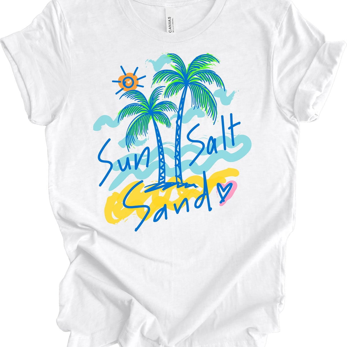 Fitzy Vacation Shirt, Sun Salt Sand, Palm Trees, Ocean, Beach Vacation ...