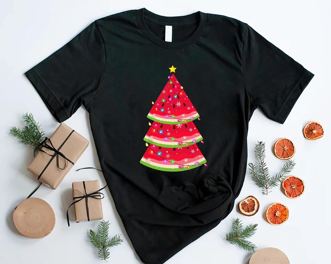 Fitzy Watermelon Christmas in July Shirt, Summer Xmas Shirt, Summer ...