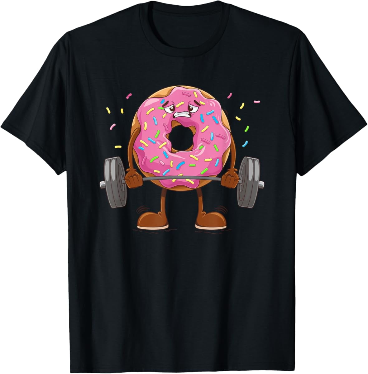 Fitzy Weightlifing - Fitness Workout Gym Donut Lover T-Shirt Full Size ...