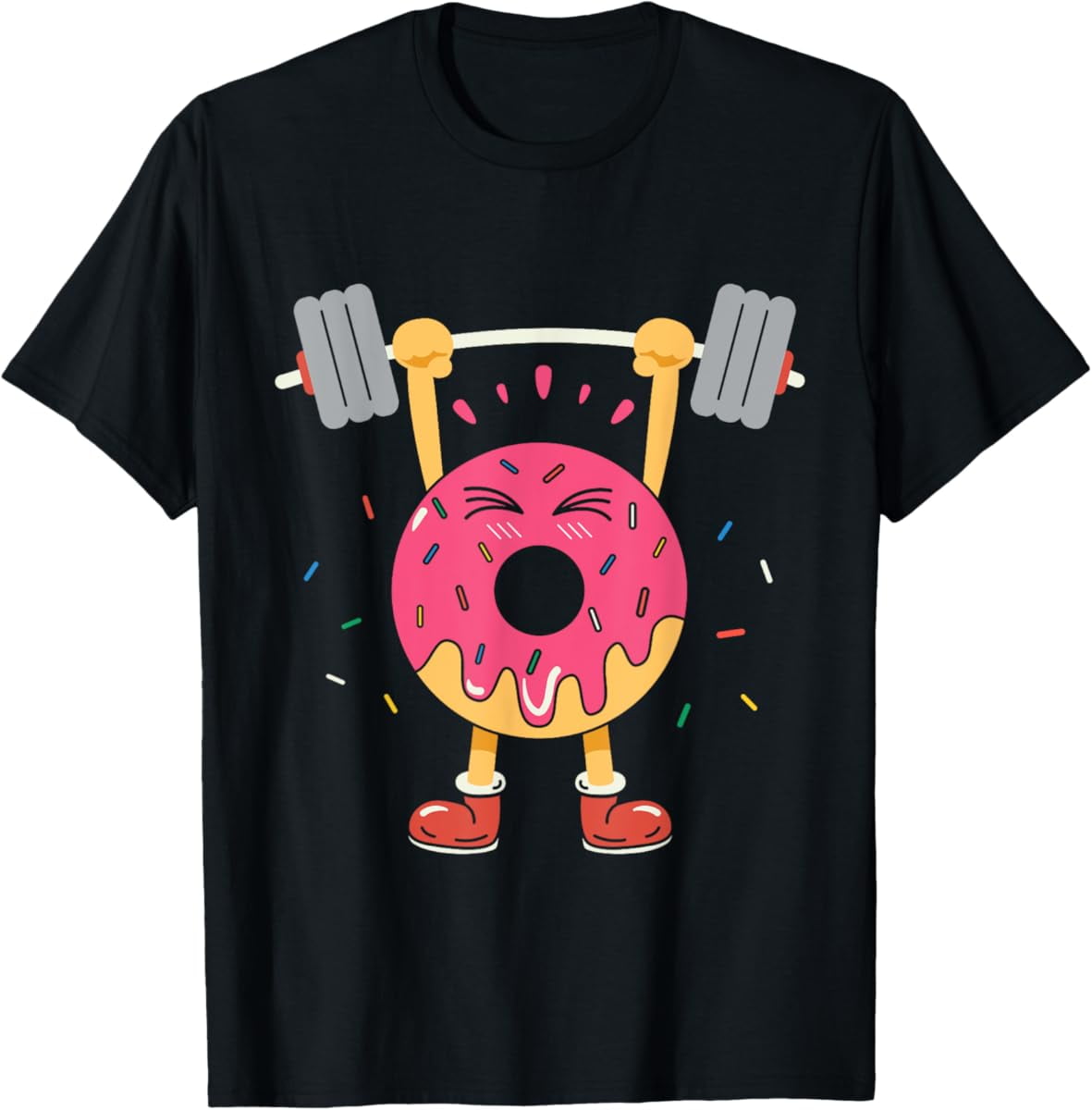 Fitzy Weightlifting Fitness Workout Gym Donut Lover Gift T-Shirt Full ...