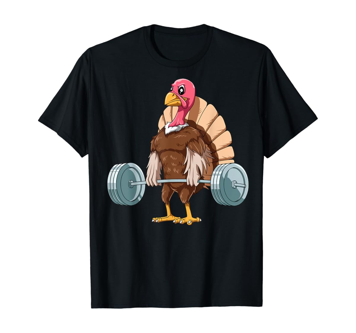 Fitzy Weightlifting Turkey Deadlifting Thanksgiving Turkey Gym T-Shirt ...