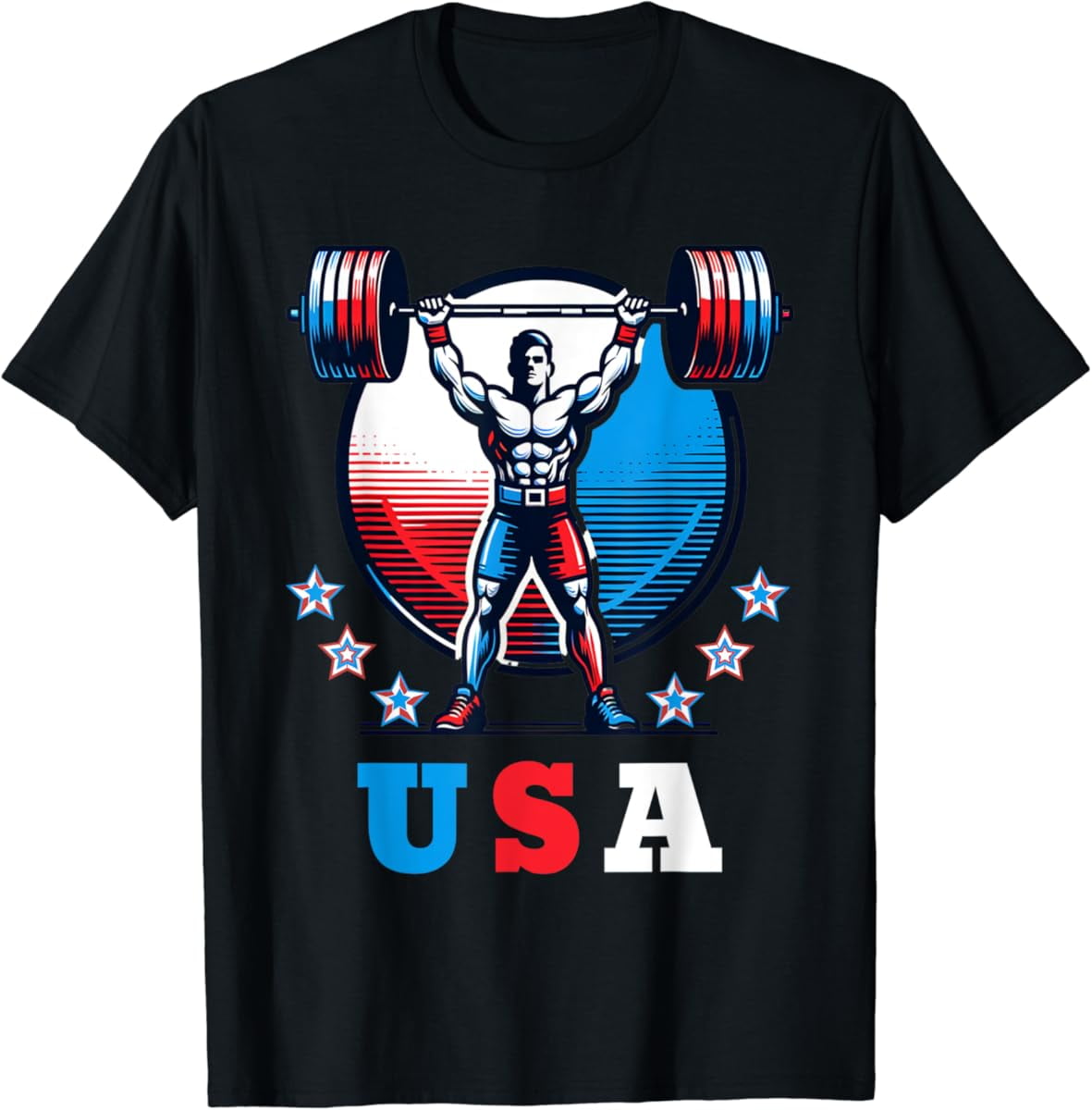 Fitzy Weightlifting USA American Weight Lifting team T-Shirt Full Size ...