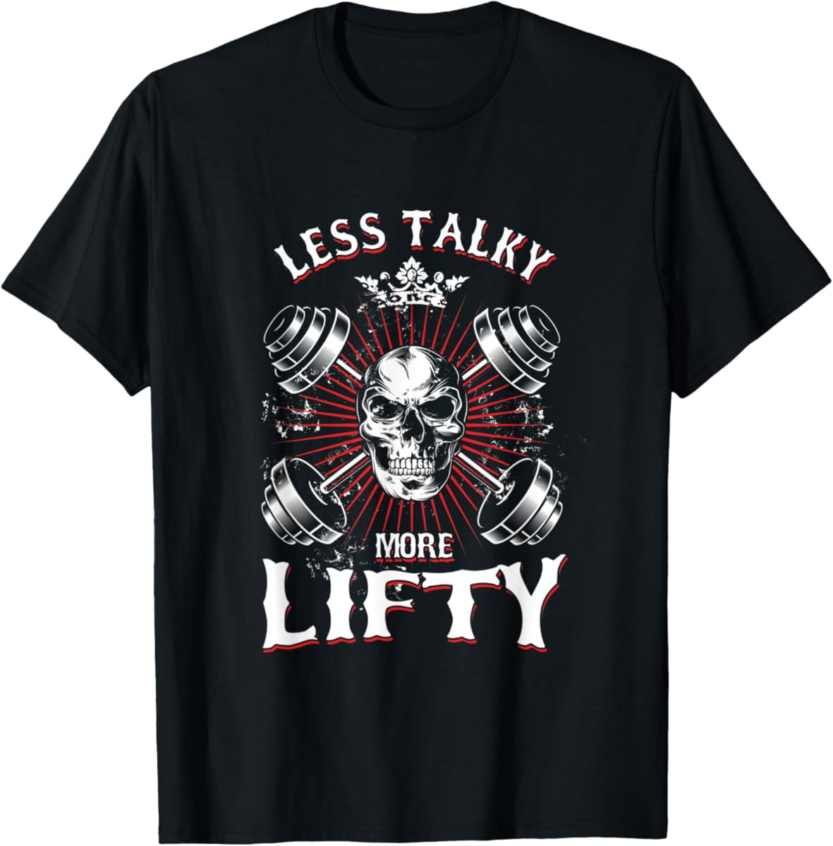 Fitzy Weightlifting Workout Less Talky More Lifty T-Shirt Full Size S ...