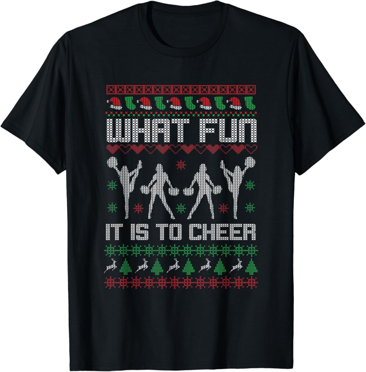 Fitzy What Fun It Is To Cheer Ugly Cheerleader Costume T-Shirt Full ...