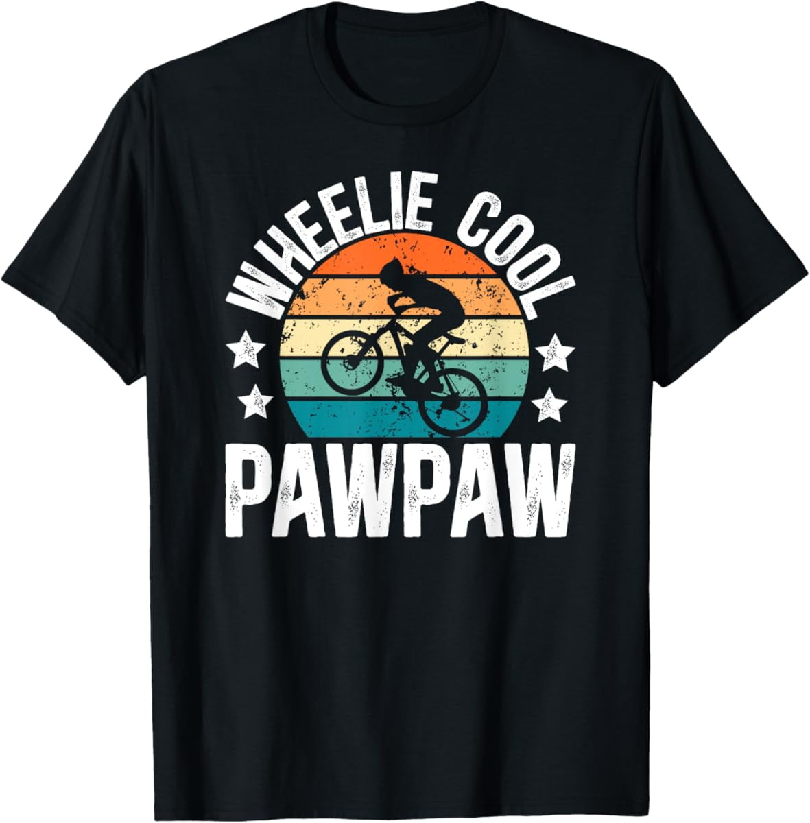 Fitzy Wheelie Cool Cycling Pawpaw Bicycle Pawpaw Cyclist Pawpaw T-Shirt ...