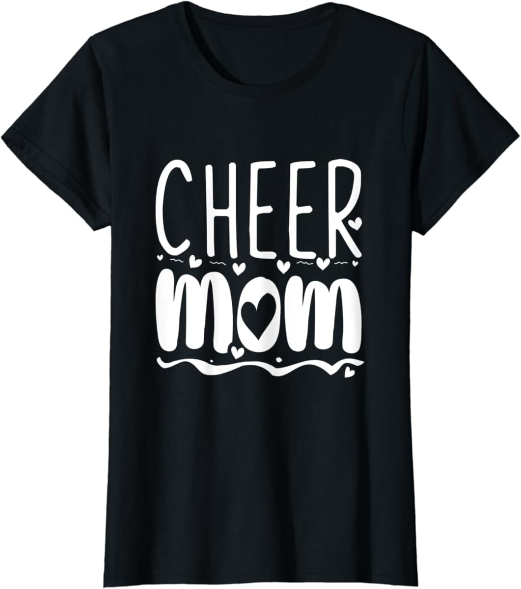 Fitzy Womens Cheerleading Mom Cheer Mom T-Shirt Full Size S-5XL ...