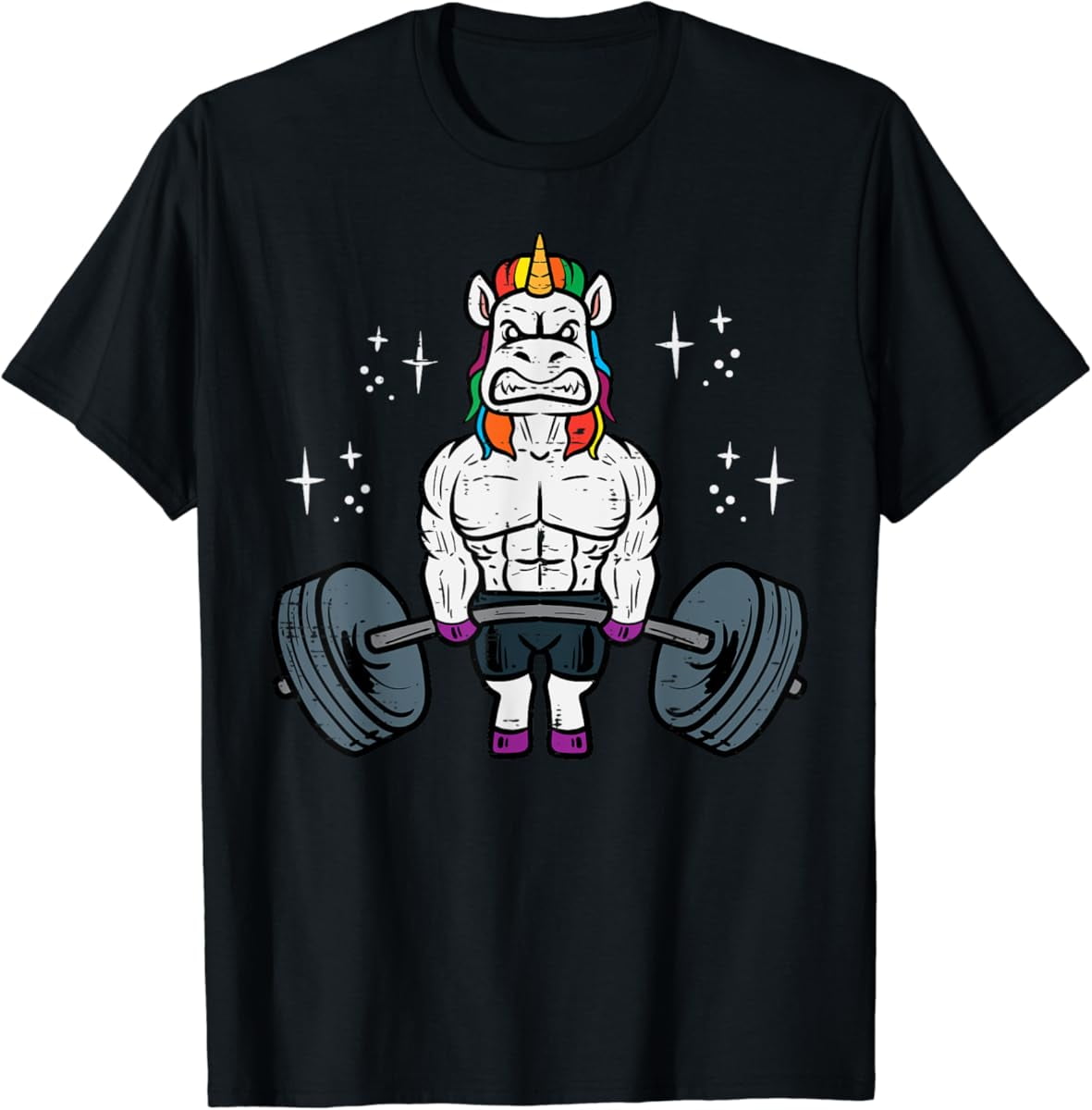 Fitzy Workout Unicorn Deadlift Gym Fitness Weightlifting Women Men T-Shirt Full Size S-5XL ...