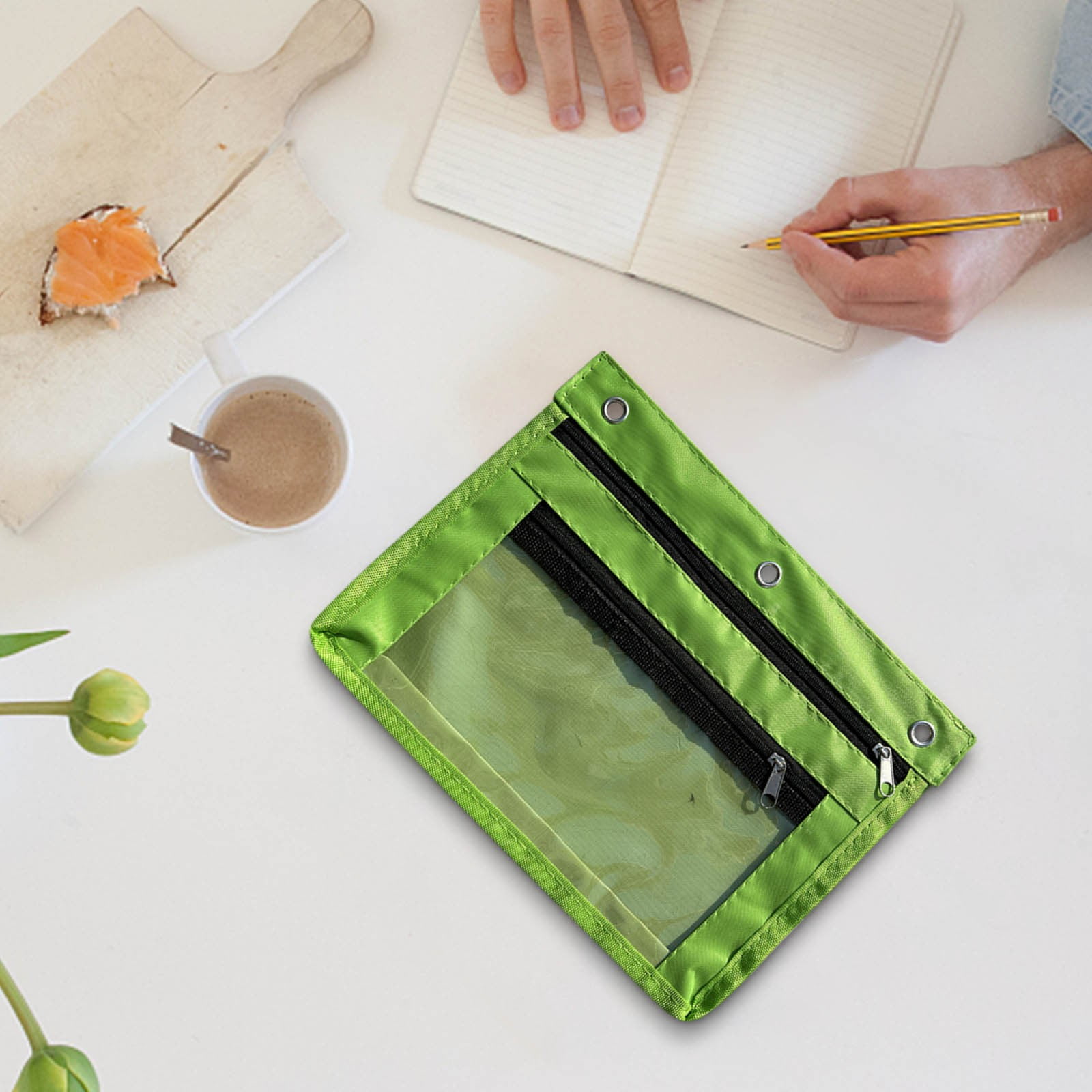 Fiudx Back To School 2024 Double Layer Pencil Case with Side Bottom ...