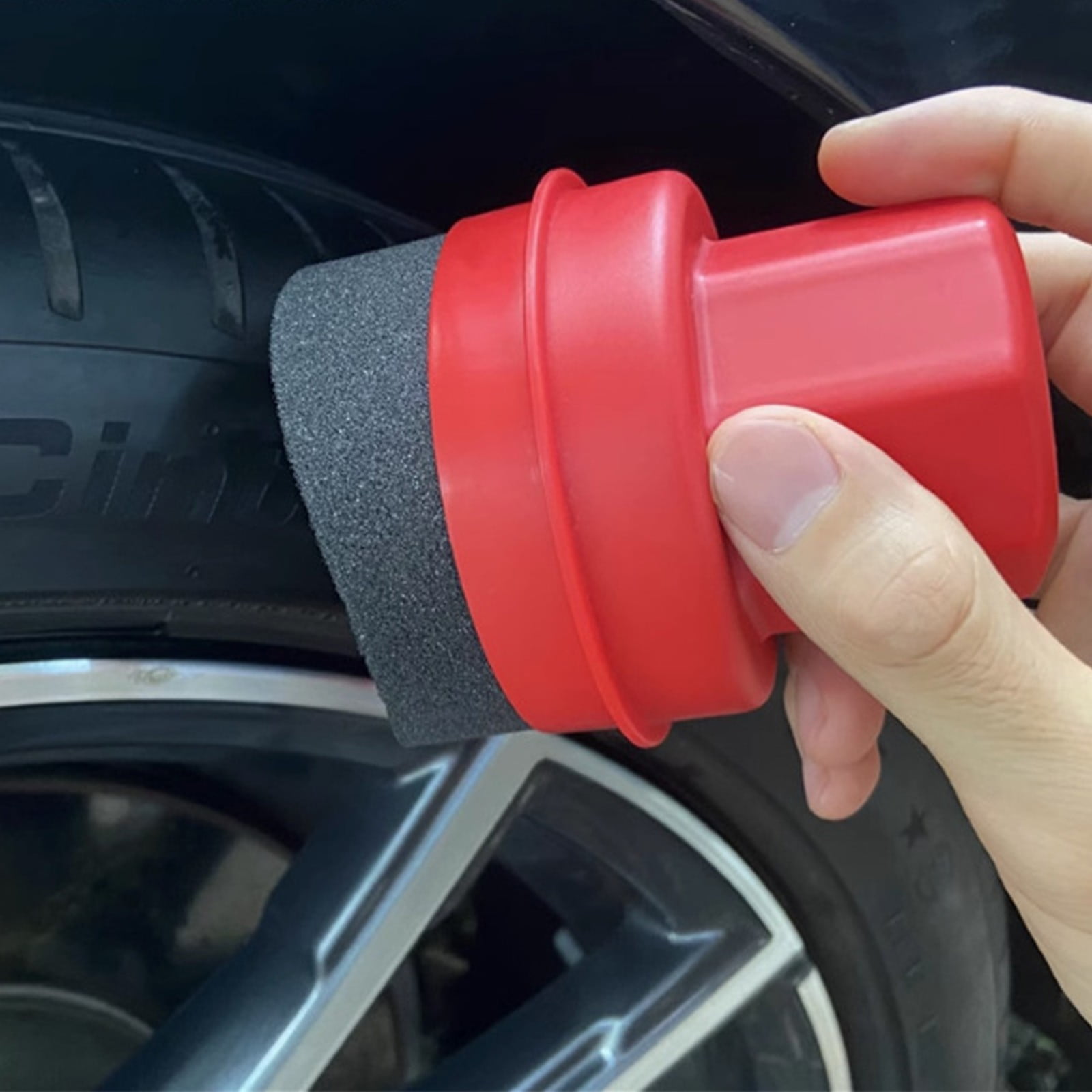 Fiudx Car Tire Polishing Sponge Brush High-Density Waxing Sponge ...