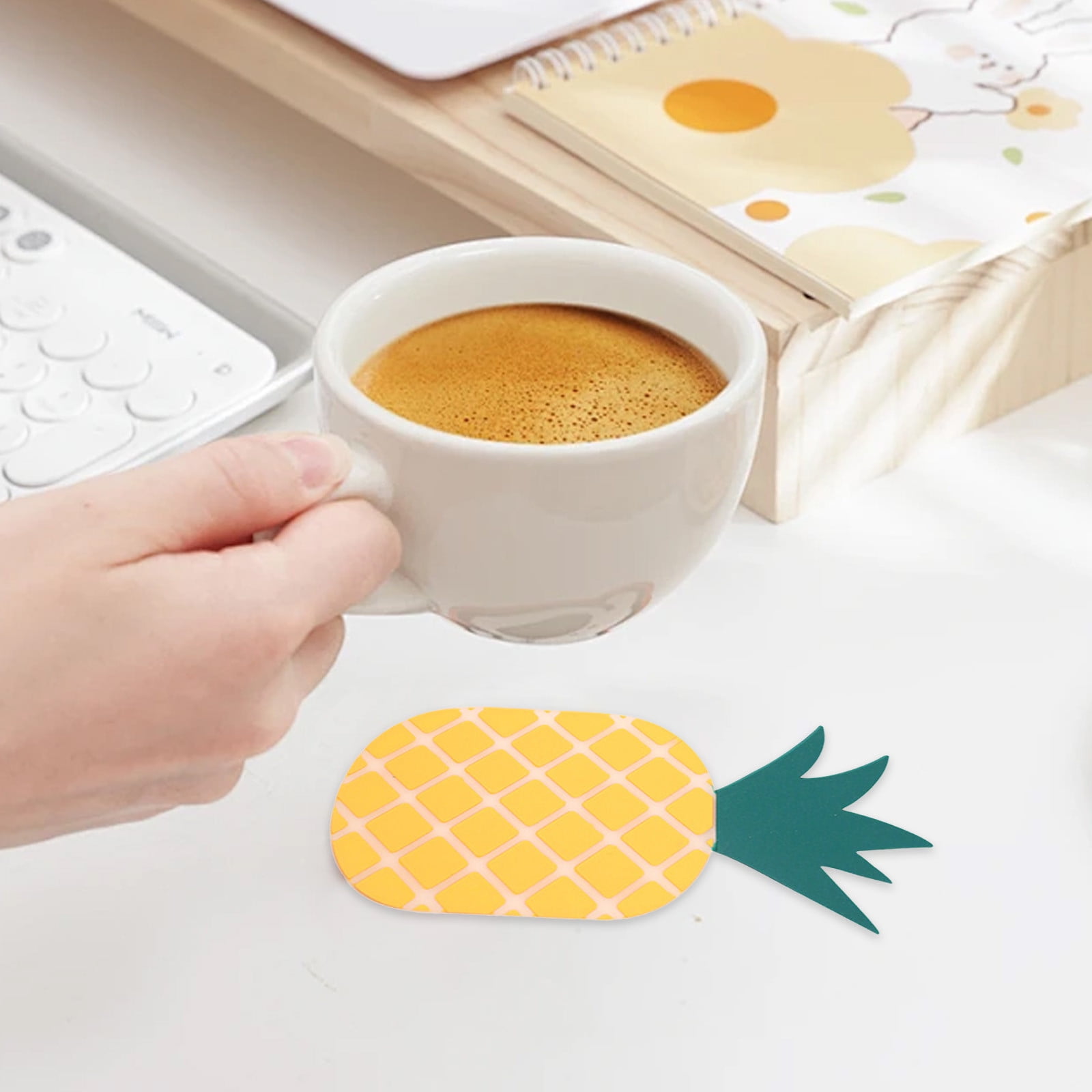 Fiudx Flash Deals Clearance Silica Gel Insulated Cup Mats Flexible Heat ...