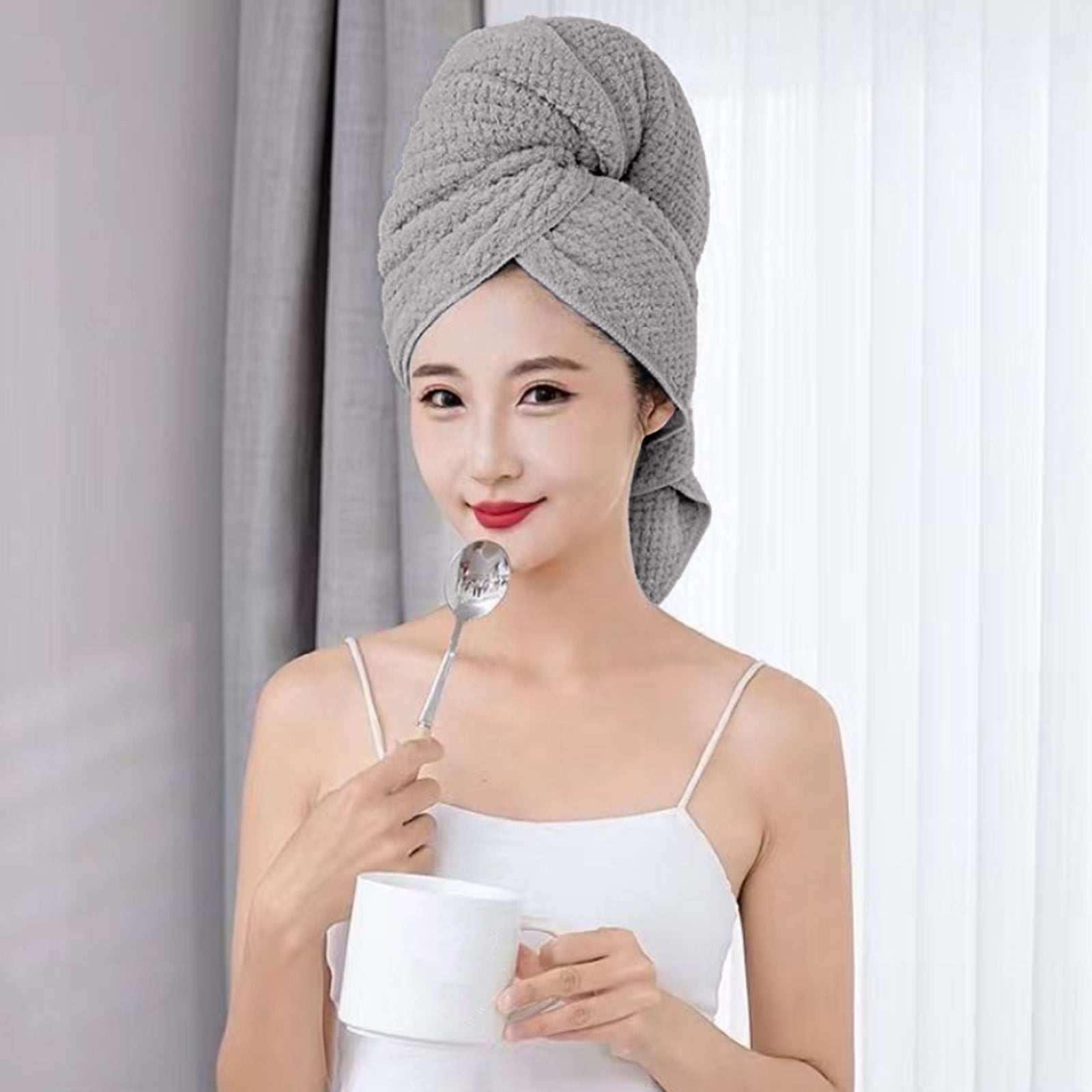 Fiudx Flash Deals of The Day Dry Hair Cap Female New Super Absorbent ...