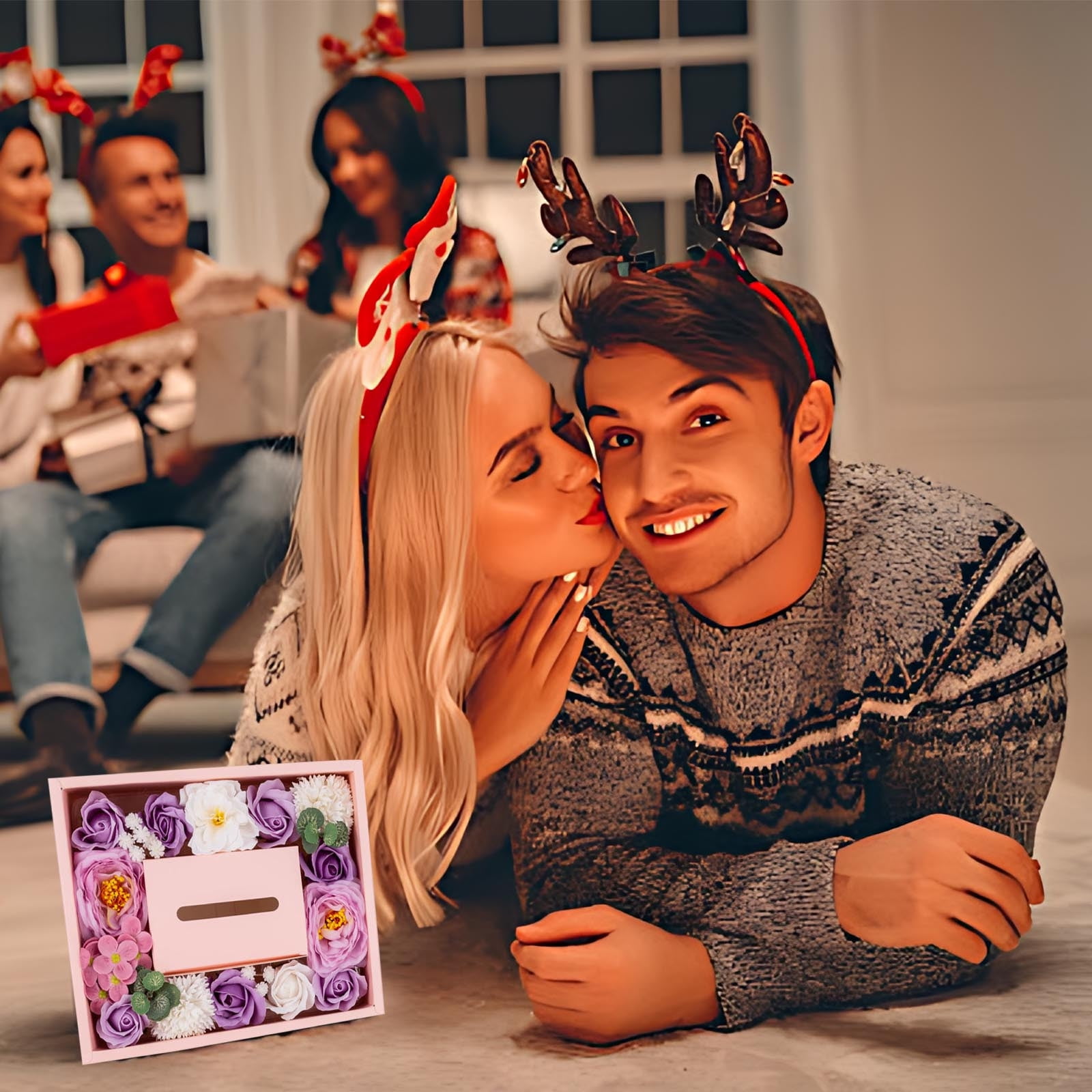 Fiudx Valentines Day Gifts, Transparent Window Drawing Gift Box Eternal ...