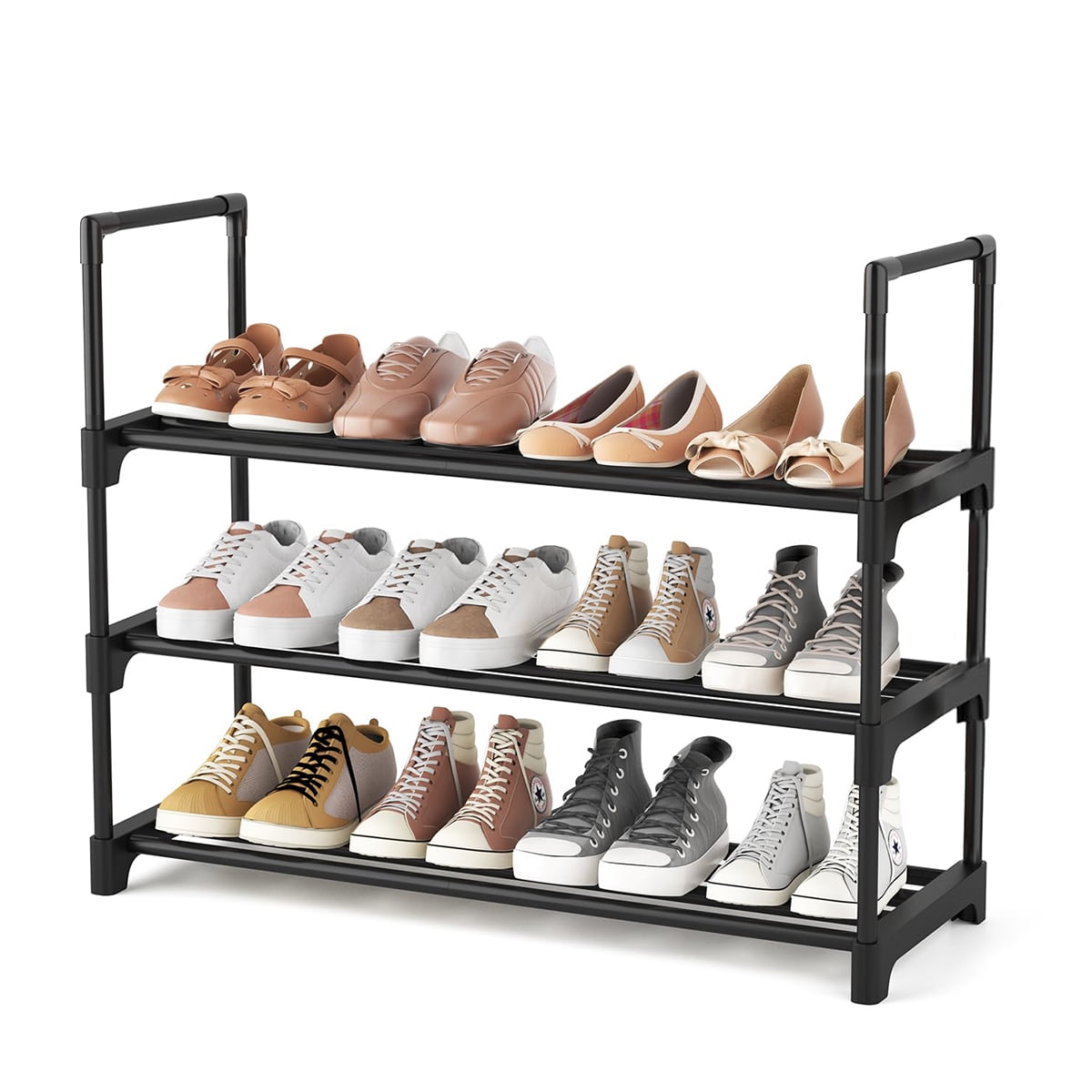 Fiuion Footwear Shelving: 3-Tier Stainless Steel Shoe Rack ...