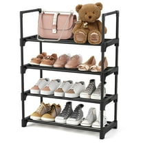 FANHAO Vertical Display 4-Tier Stainless Steel Shoe Rack, Stores Up To ...