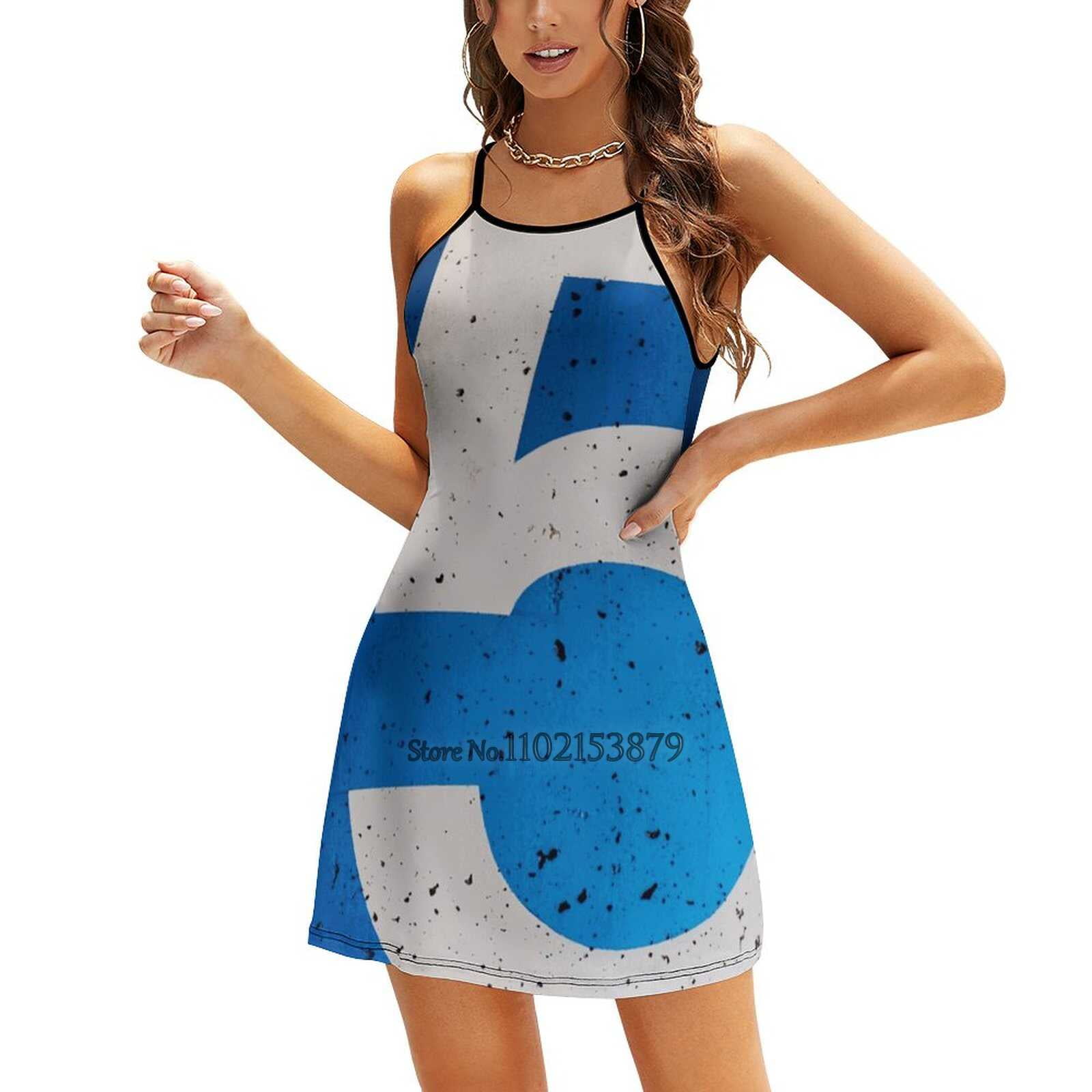 Fiv... Back Lacing Backless Dress Square Neck Dress Fashion Printed Dress 6Xl 5 Fiv Five Blue ...