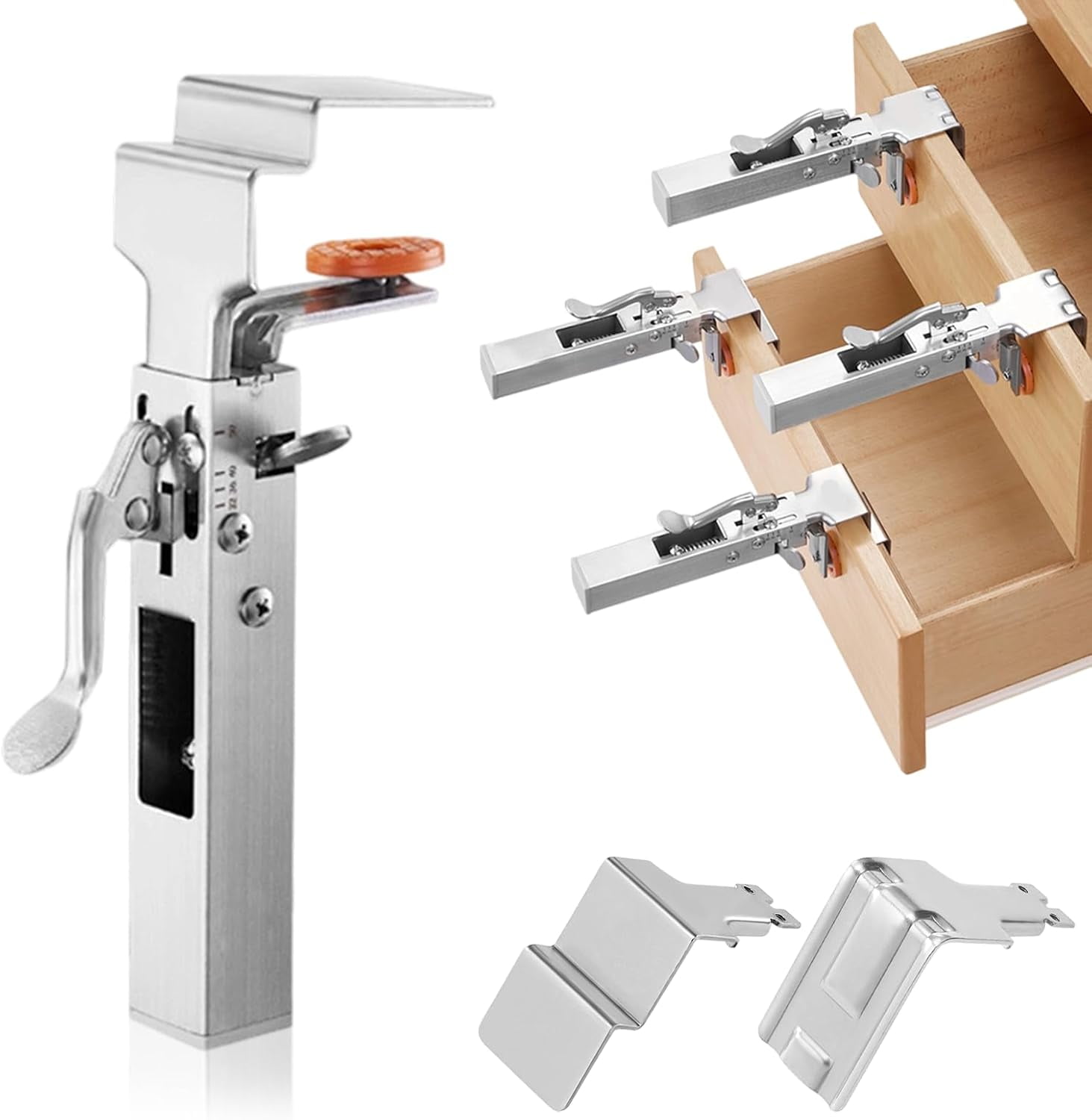 Fivalo Drawer Front Installation Clamps, Woodworking Tool Drawer Fixing Clamp Adjustable ...