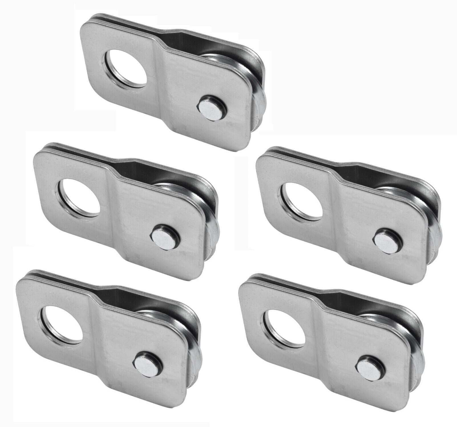Five (5) 9000 lbs 4 TON Silver Winch ATV UTV Pulley Snatch Block 5/16 ...