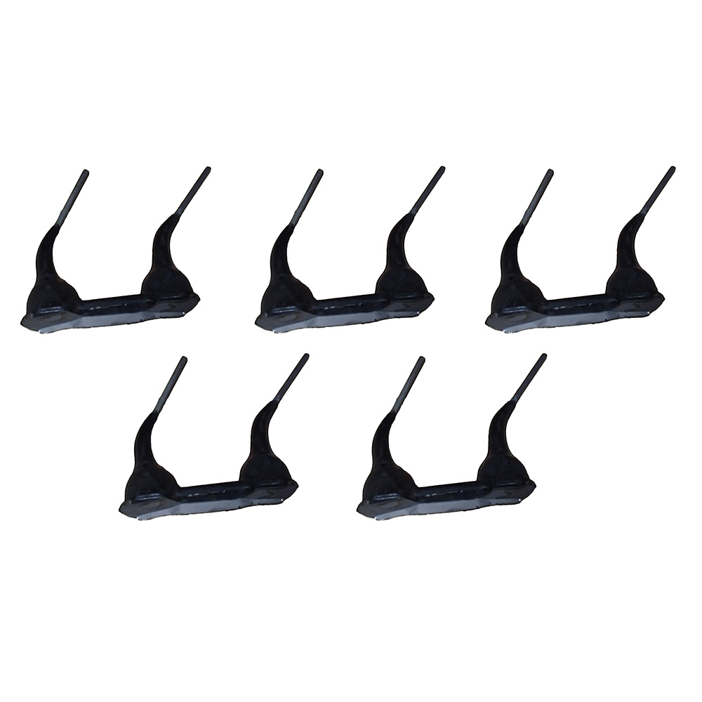 Five (5) Aftermarket Heavy Duty Rubber Mounted Double Teeth for Darf ...