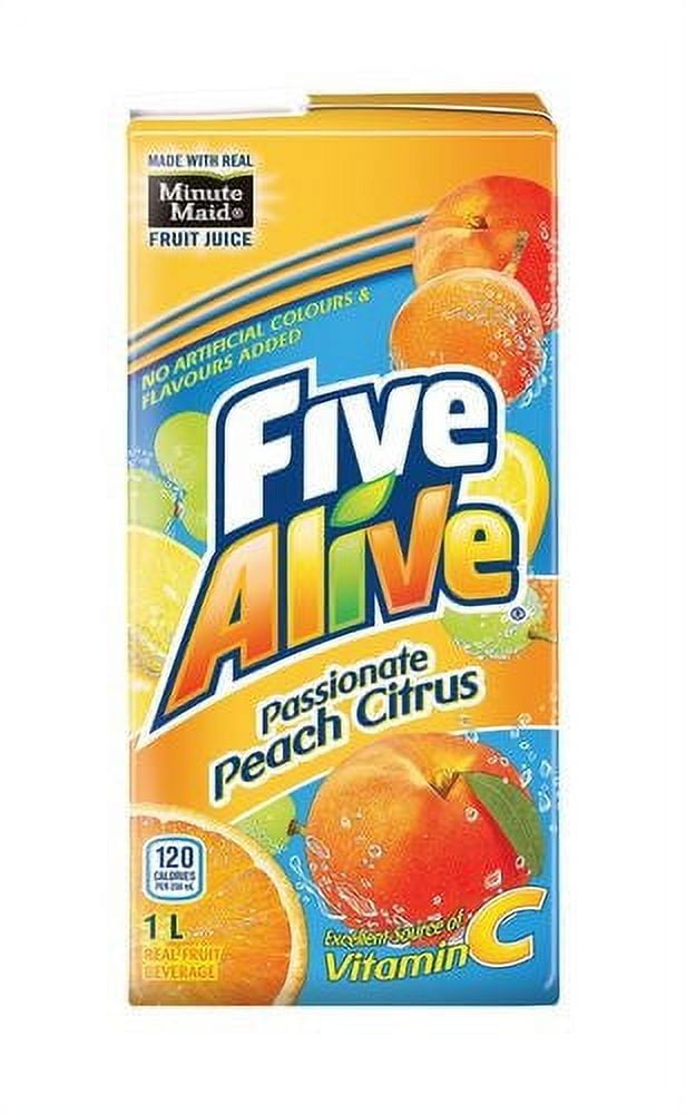 Five Alive Passionate Peach Citrus, 1 Litre/33.8 fl. oz - Walmart.com