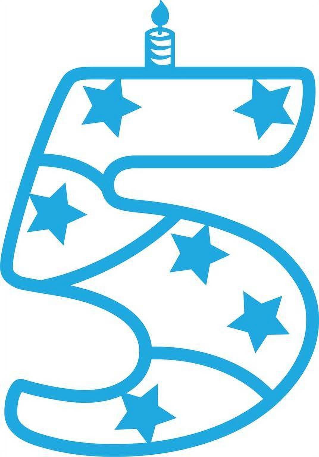 Five Birthday Baby Boy Blue 5th Number Five Birthday Party Decoration ...