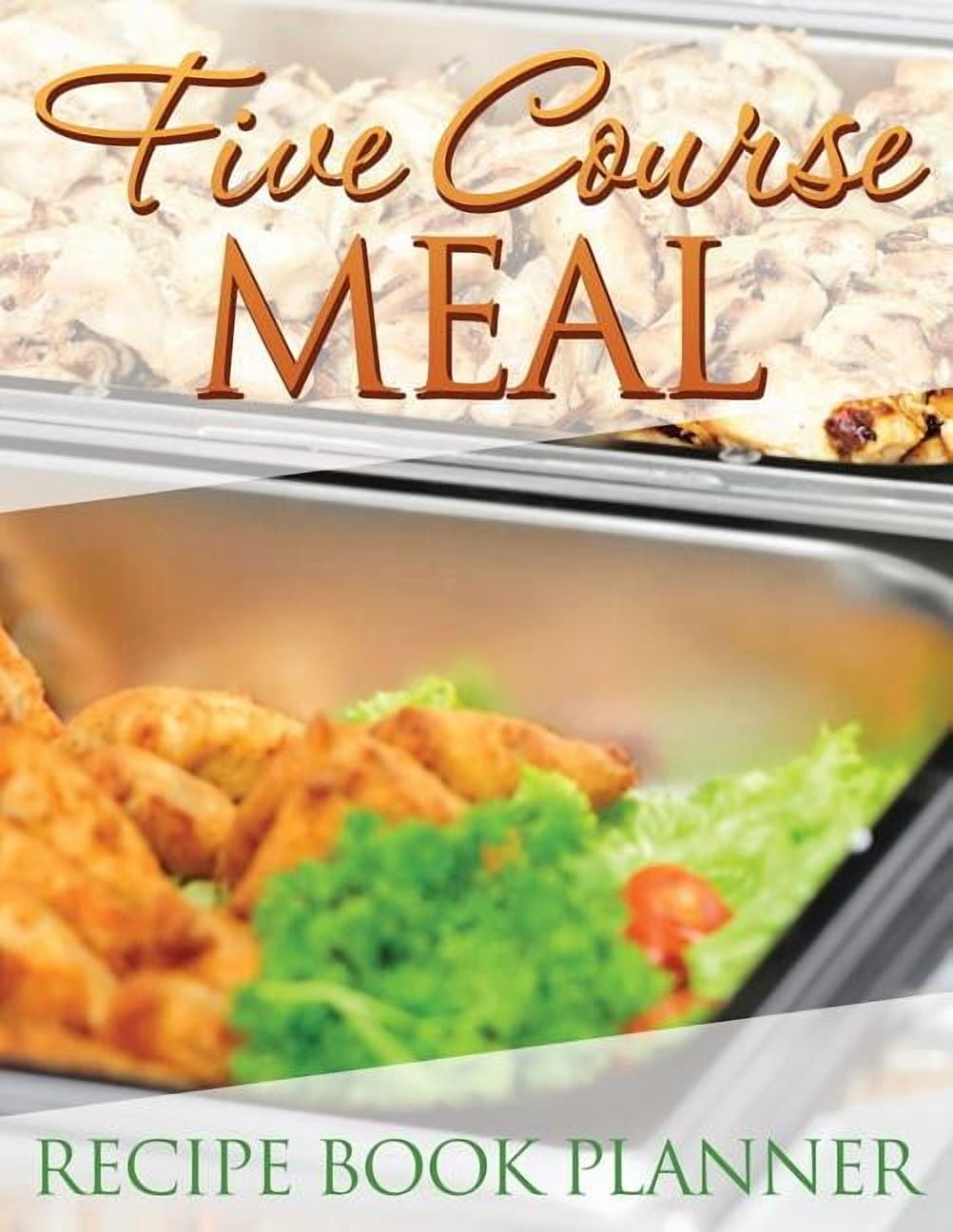 Five Course Meal Recipe Book Planner (Paperback) - Walmart Business ...
