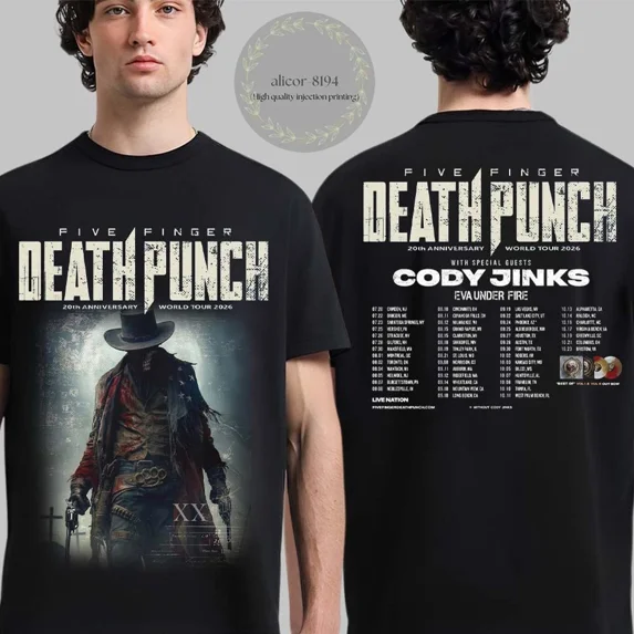Five F Death Punch 20th Anniversary World Tour 2026 North America T ...
