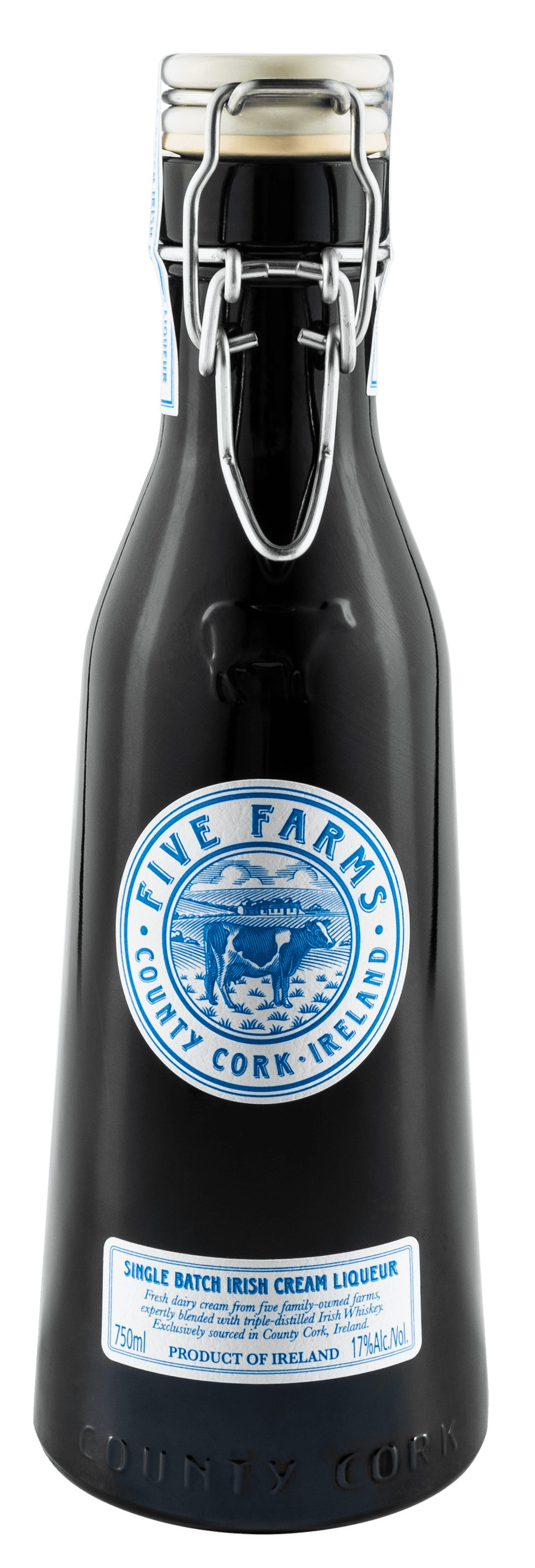 Five Farms Irish Cream Liqueur, Single Batch, 1 - 750ml Glass Bottle ...